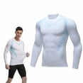 Compression Shirt Men Long Sleeve Sports Athletic Workout Undershirt ...
