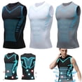 Compression Shirt Men, Sleeveless Breathable Shapewear Vest for Chest ...