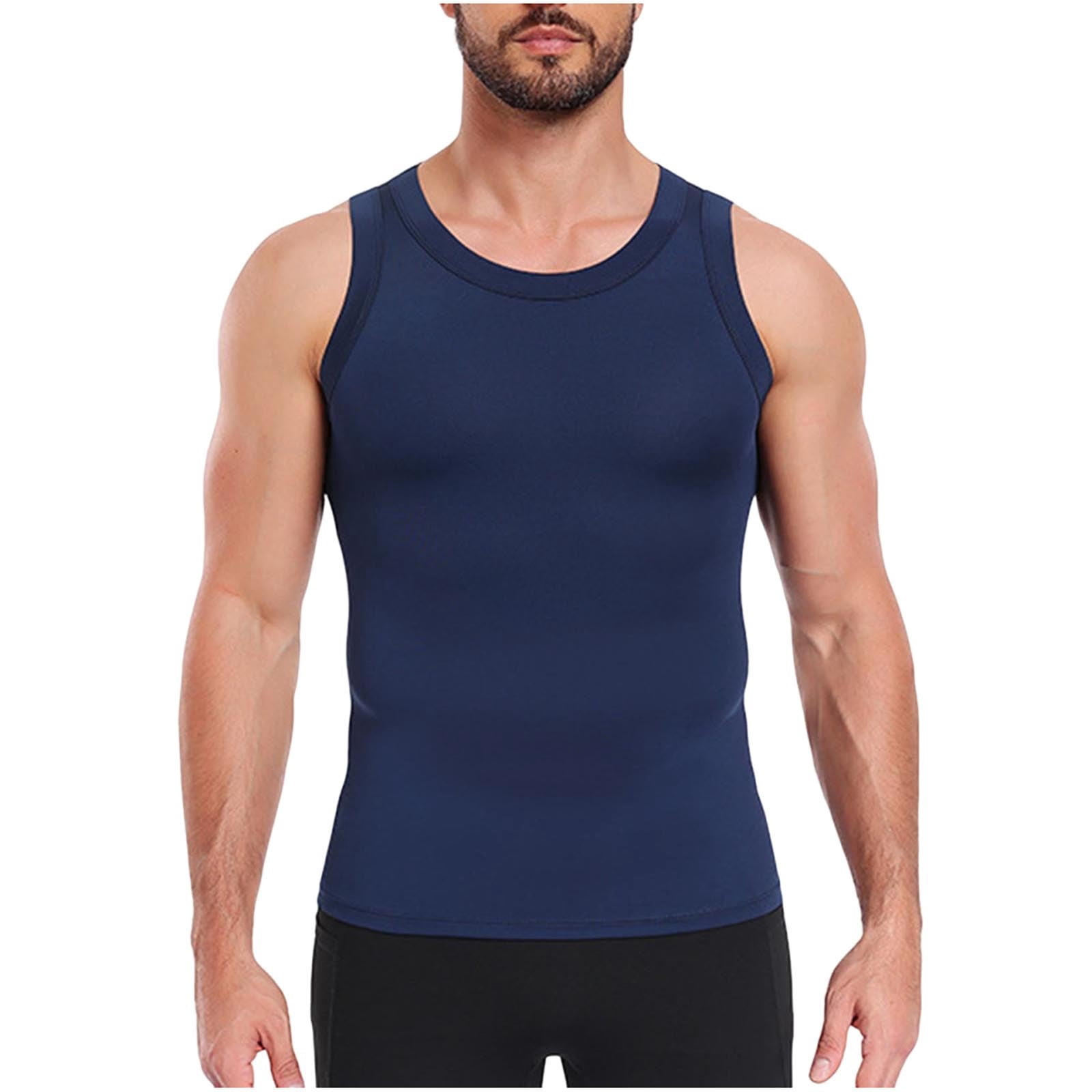 Compression Shirt Men Slimming Undershirt Body Shaper Vest,Compression ...