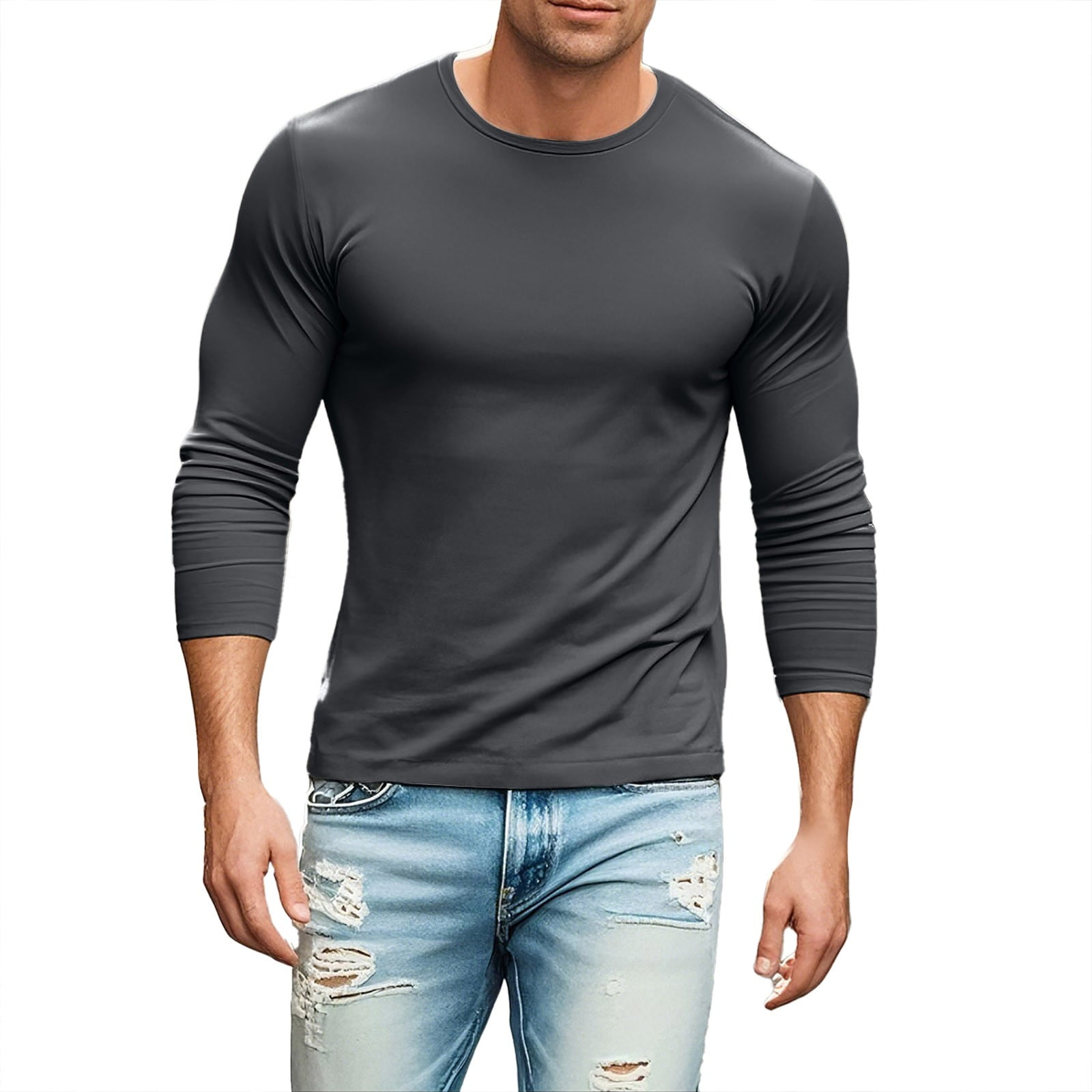 Compression Shirts for Men Workout Athletic Fit Gym Training Wear Men's ...