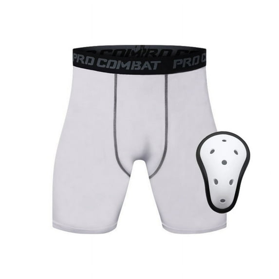 Compression Short with Protective Cup Athletic Cup Flexcup for Adults ...