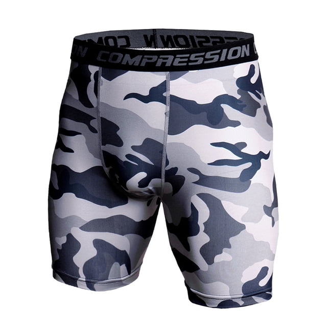 Compression Shorts Men 3D Print Camouflage Bodybuilding Tights Short ...