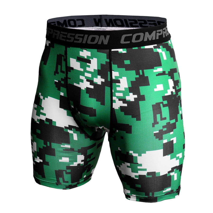 Compression Shorts Men 3D Print Camouflage Bodybuilding Tights Short ...