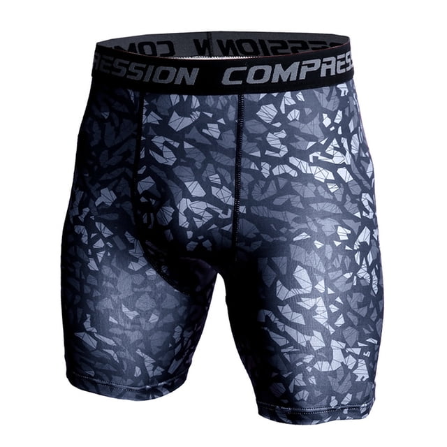 Compression Shorts Men 3D Print Camouflage Bodybuilding Tights Short ...
