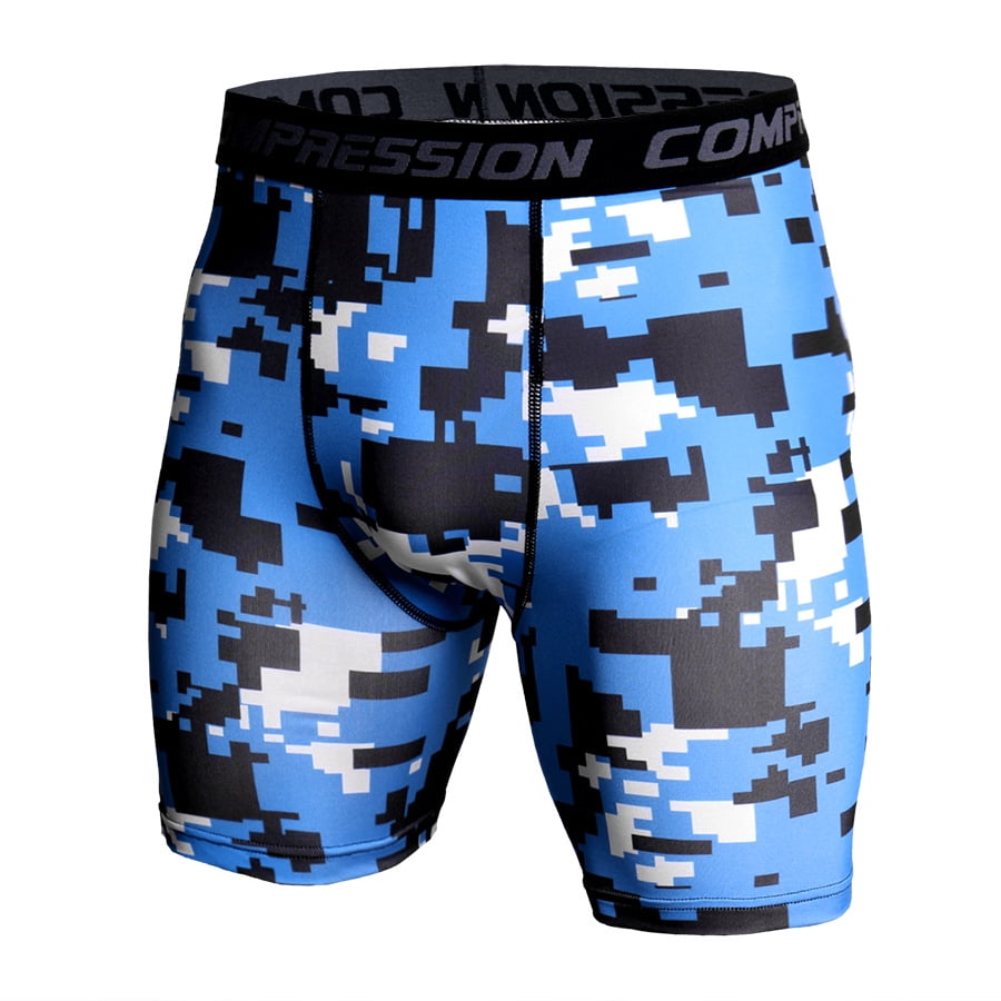 Compression Shorts Men 3D Print Camouflage Bodybuilding Tights Short ...