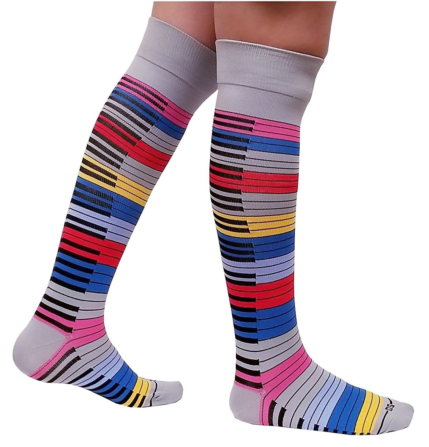 Compression Socks ( 1 pair ) 15-20 mm Hg for Women & Men Graduated ...