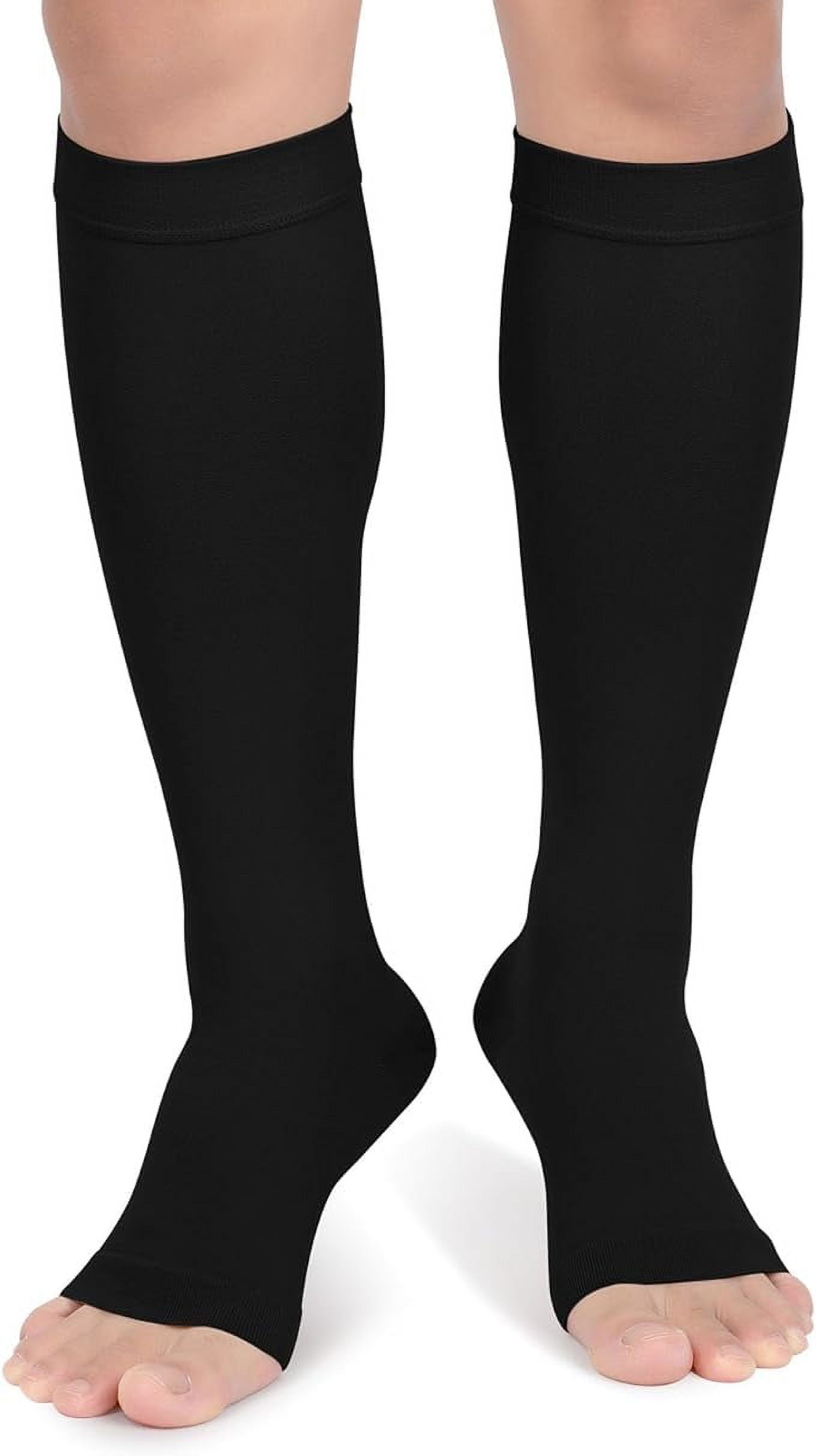 Compression Socks, 20-30 mmHg Graduated Knee-Hi Compression Stockings ...