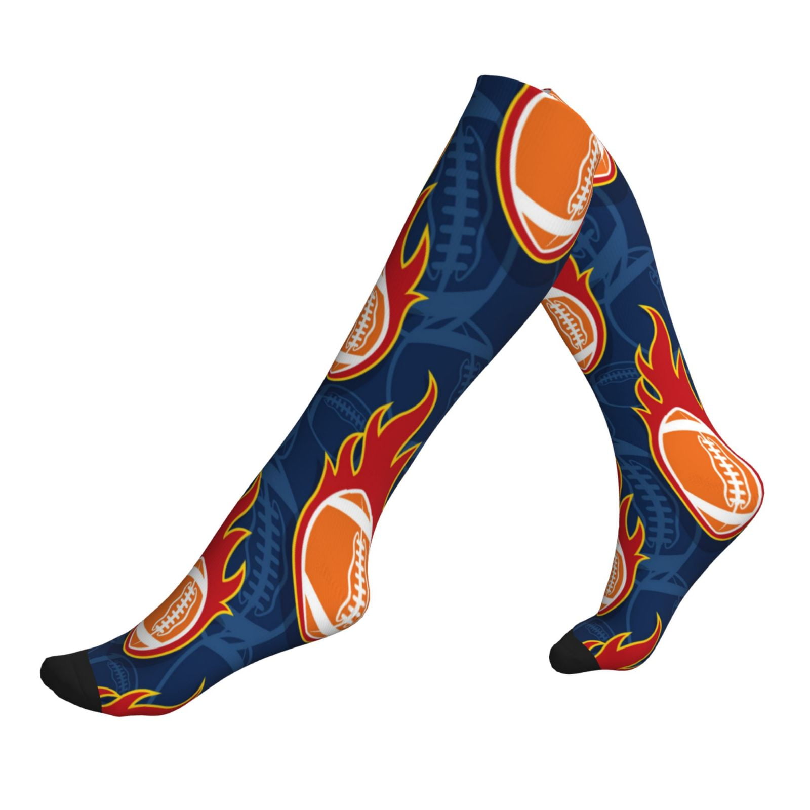 Compression Socks For Women And Men - American Football Fire Flames ...