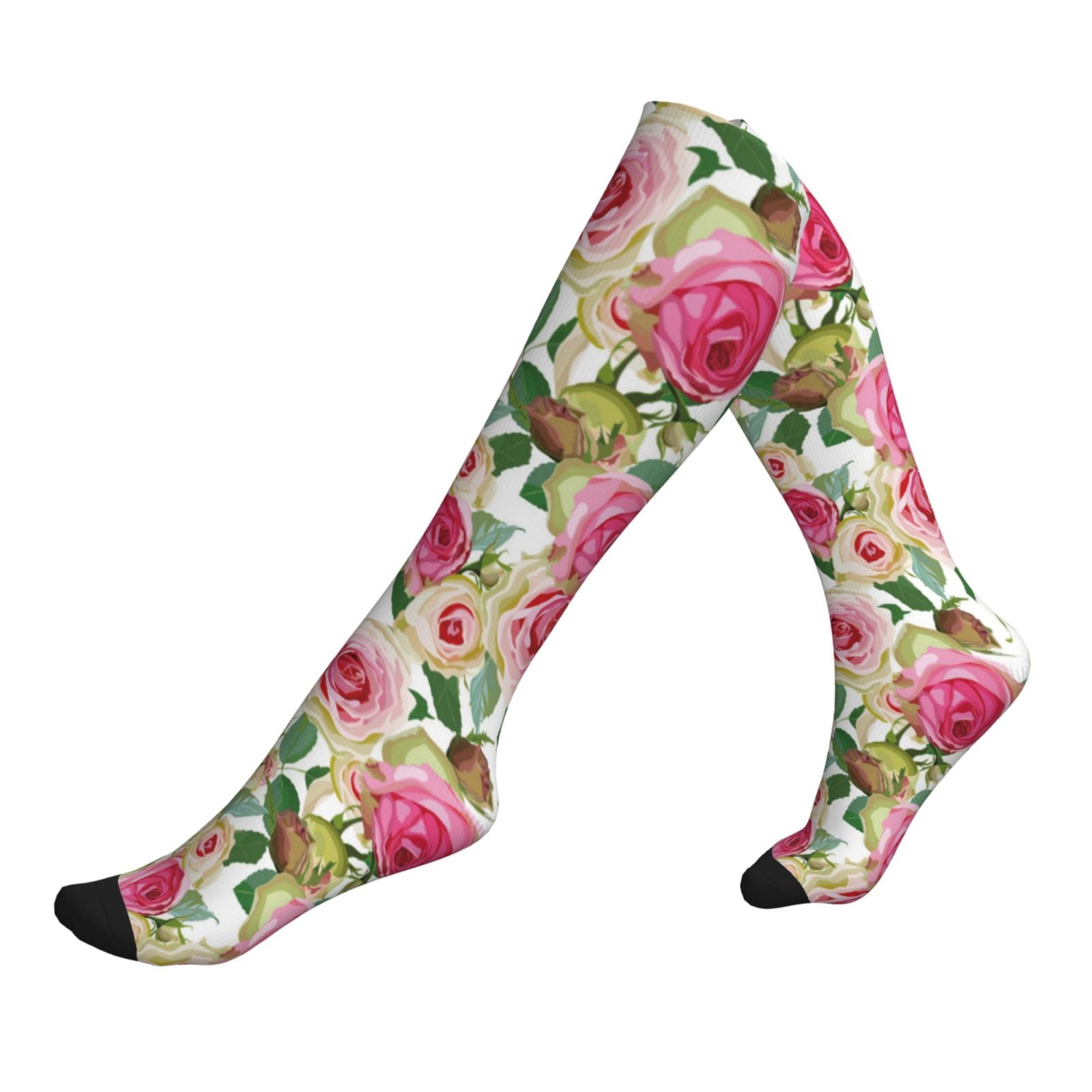 Compression Socks For Women And Men - Beautiful Rose Flowers ...