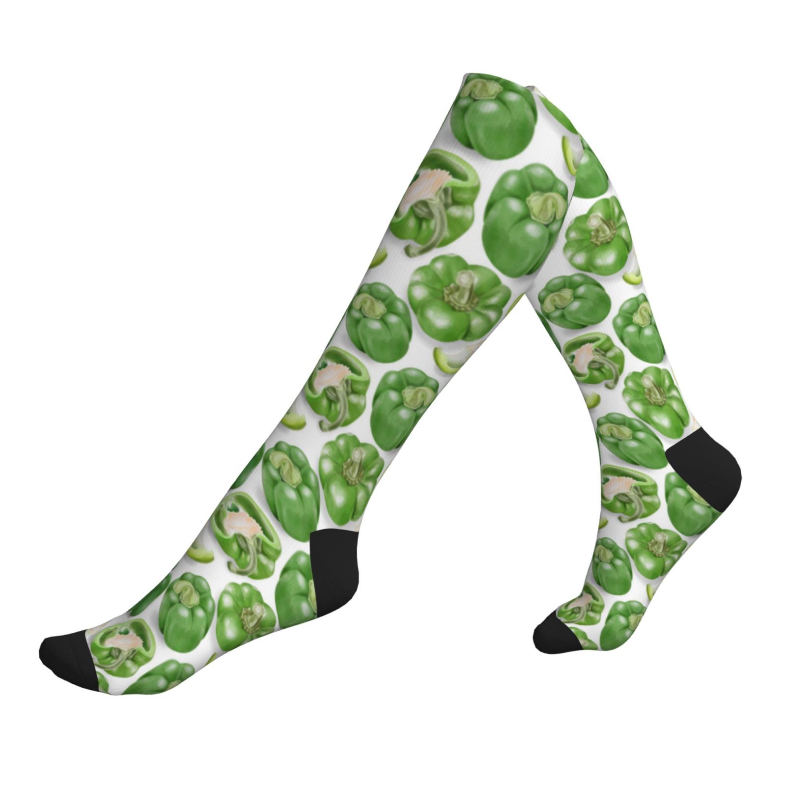 Compression Socks For Women And Men - Bell Pepper Green Funny ...