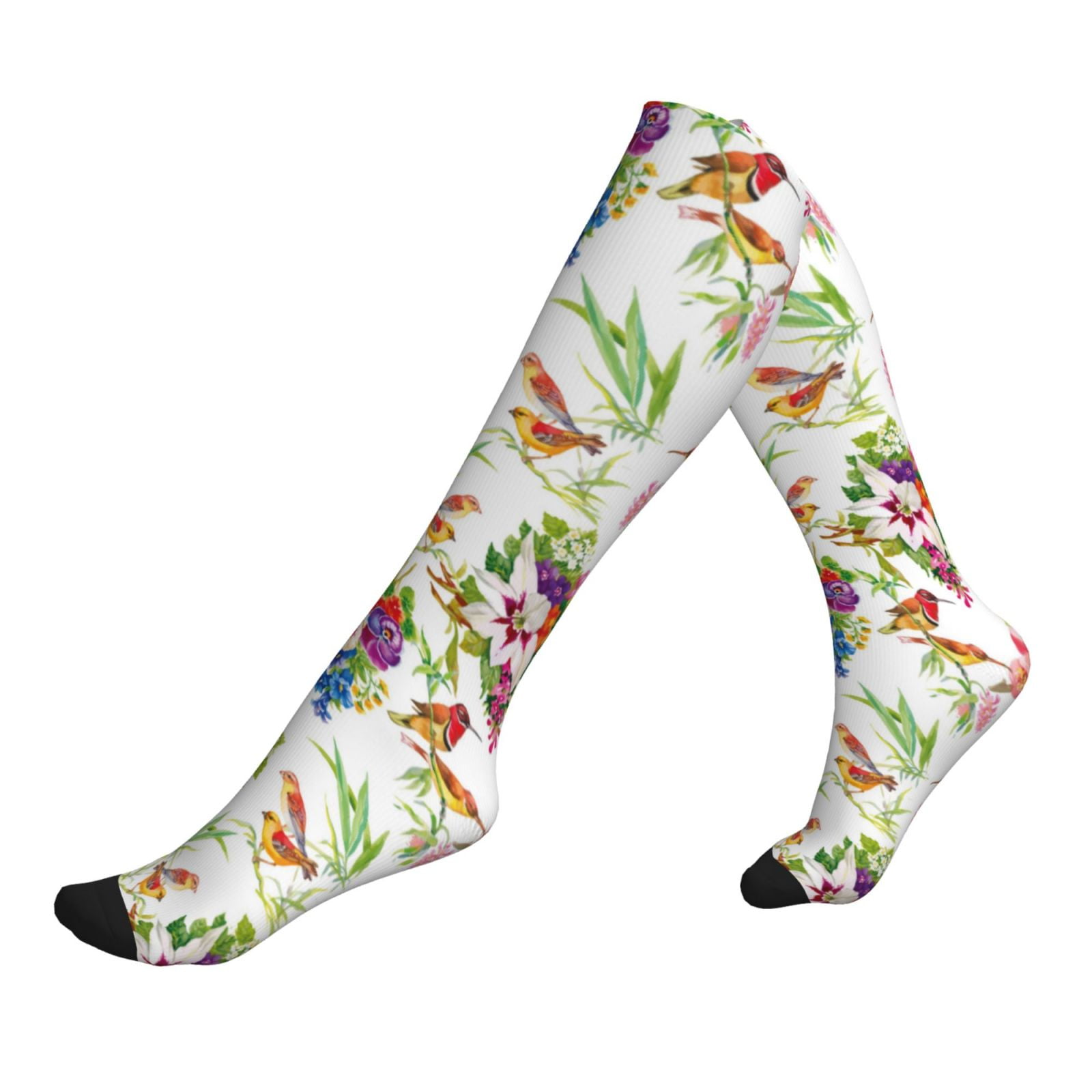 Compression Socks For Women And Men - Birds And Flowers Compression ...