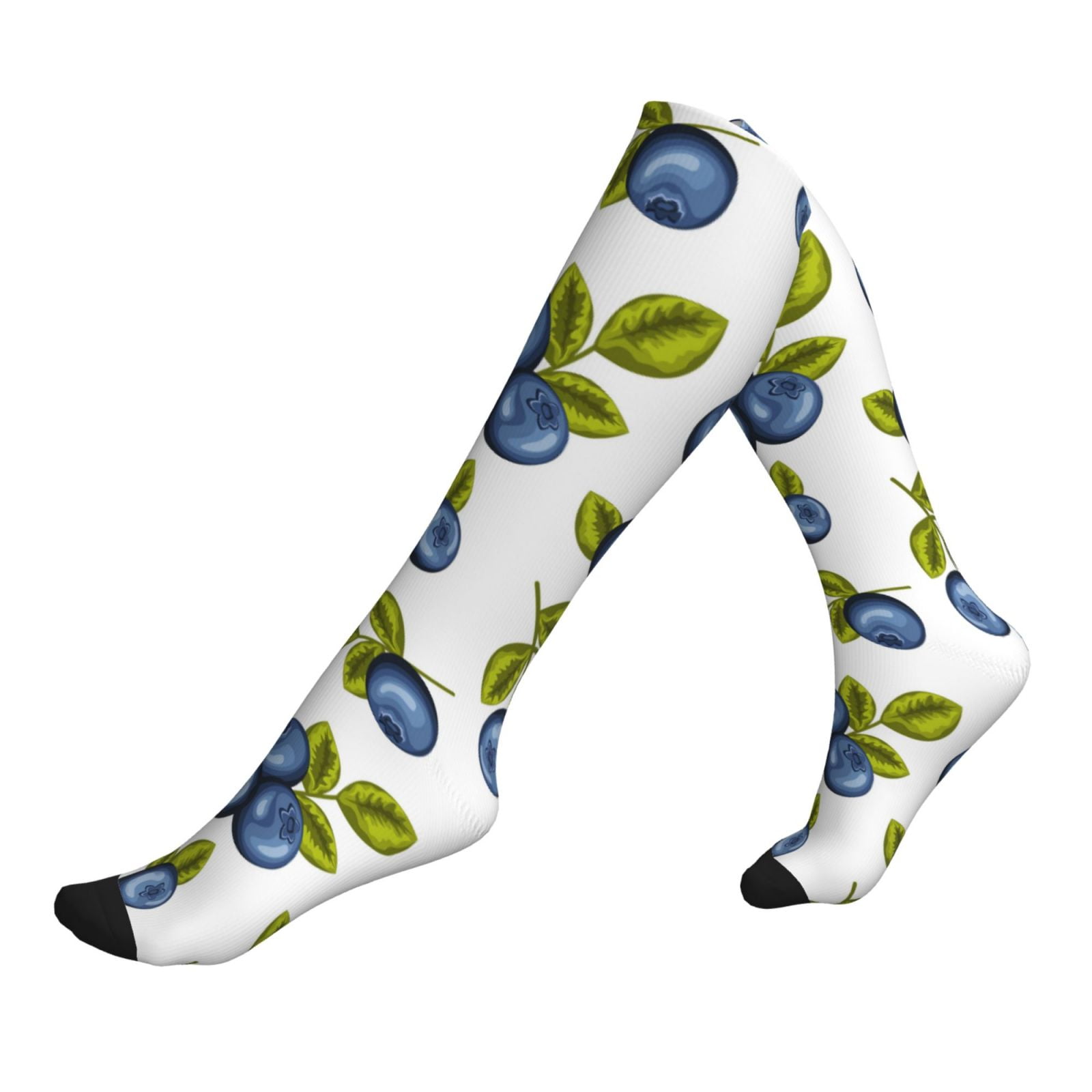 Compression Socks For Women And Men - Blueberry Leaf Design Compression ...