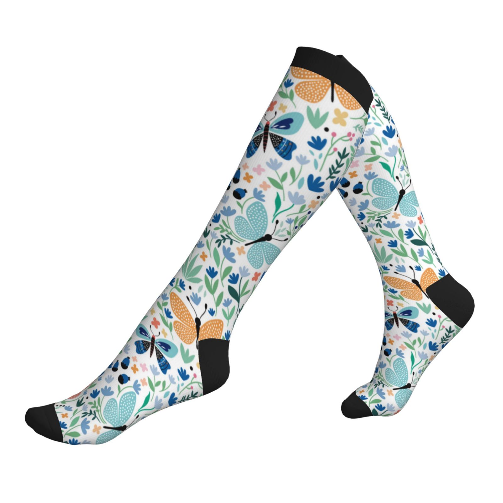 Compression Socks For Women And Men - Butterflies A Compression Socks ...
