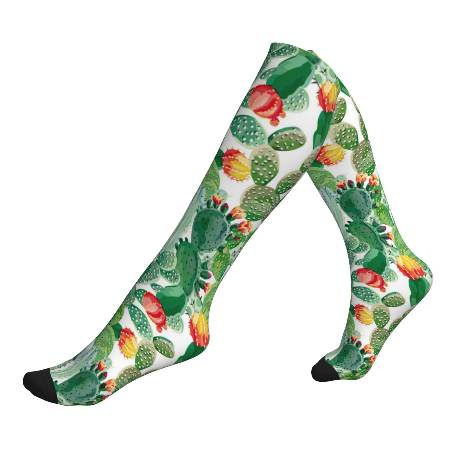 Compression Socks For Women And Men - Cactus Blooming Green Compression ...