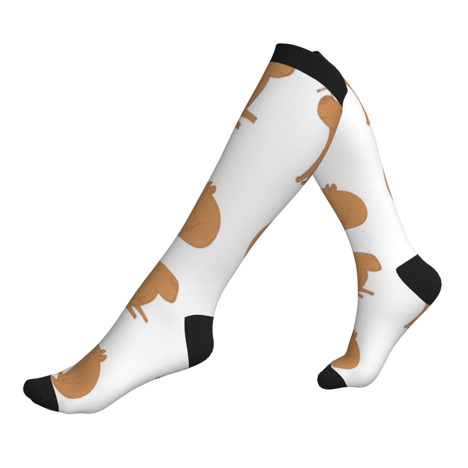 Compression Socks For Women And Men - Capybaras Birds Compression Socks Circulation For Workout ...