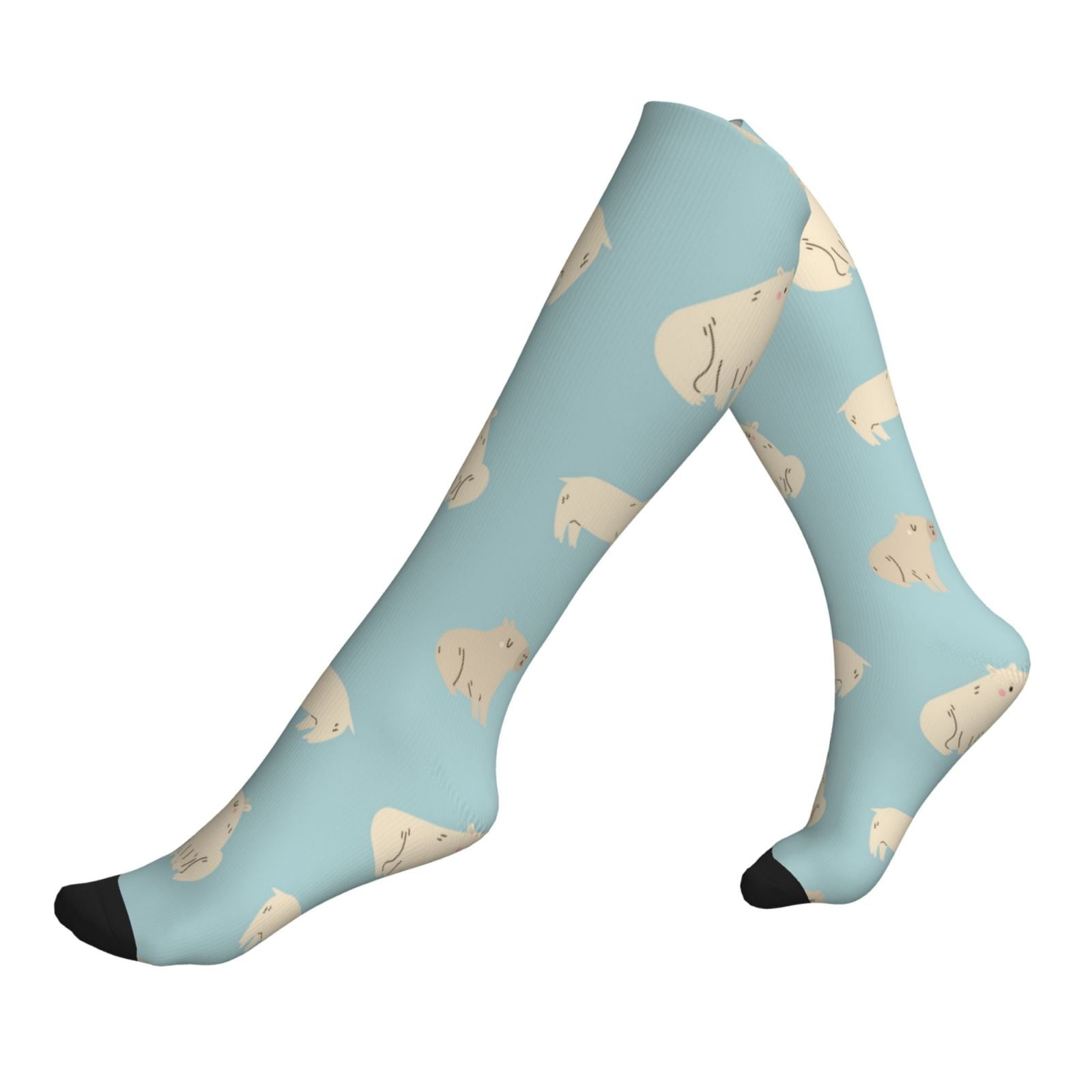 Compression Socks For Women And Men - Cartoon Capybaras Compression ...