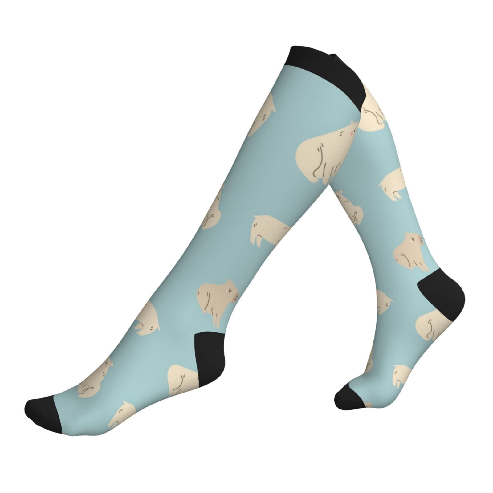 Compression Socks For Women And Men - Cartoon Capybaras Compression ...