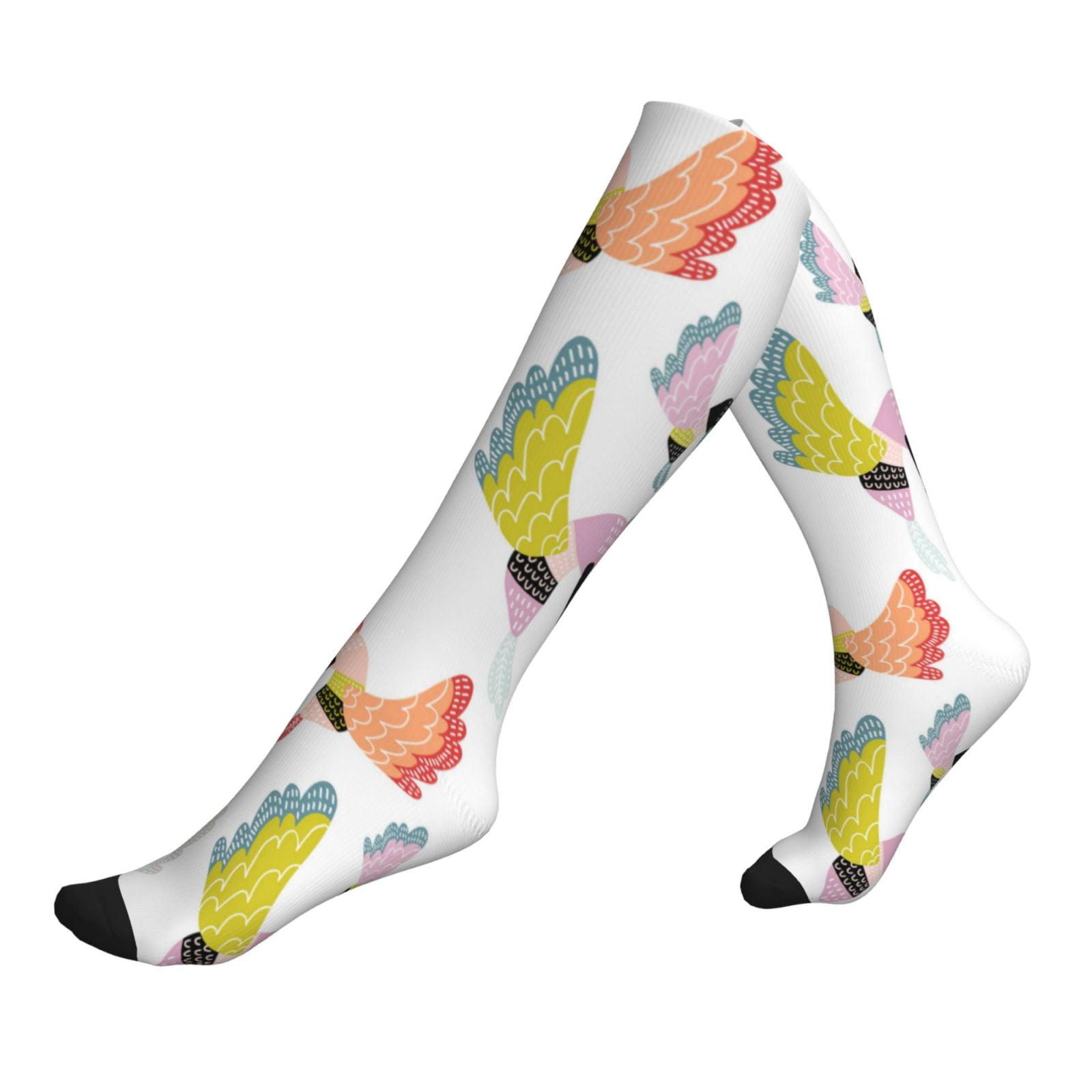 Compression Socks For Women And Men - Cartoon Hummingbird Pattern ...