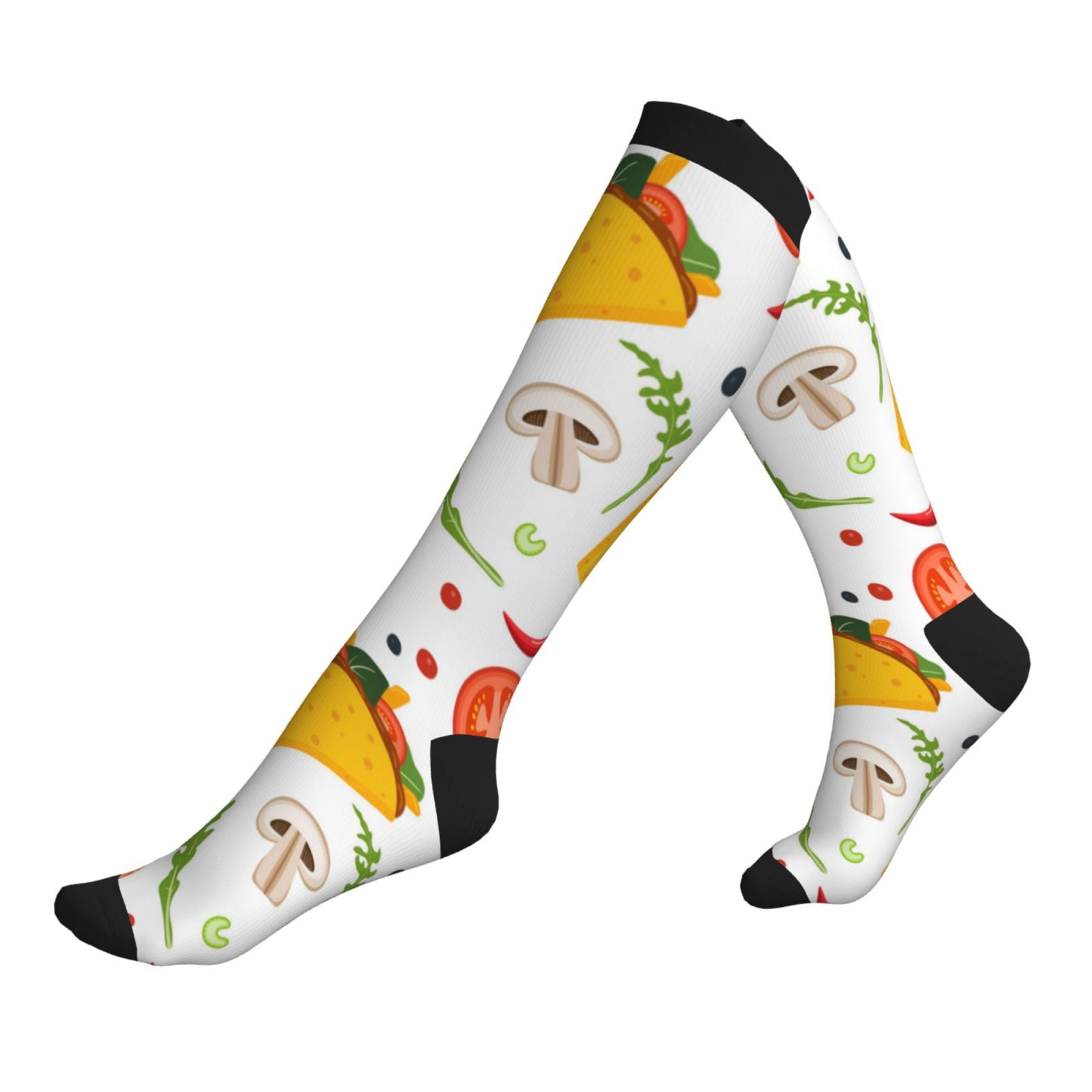 Compression Socks For Women And Men - Chicken Roll Bacon Print ...