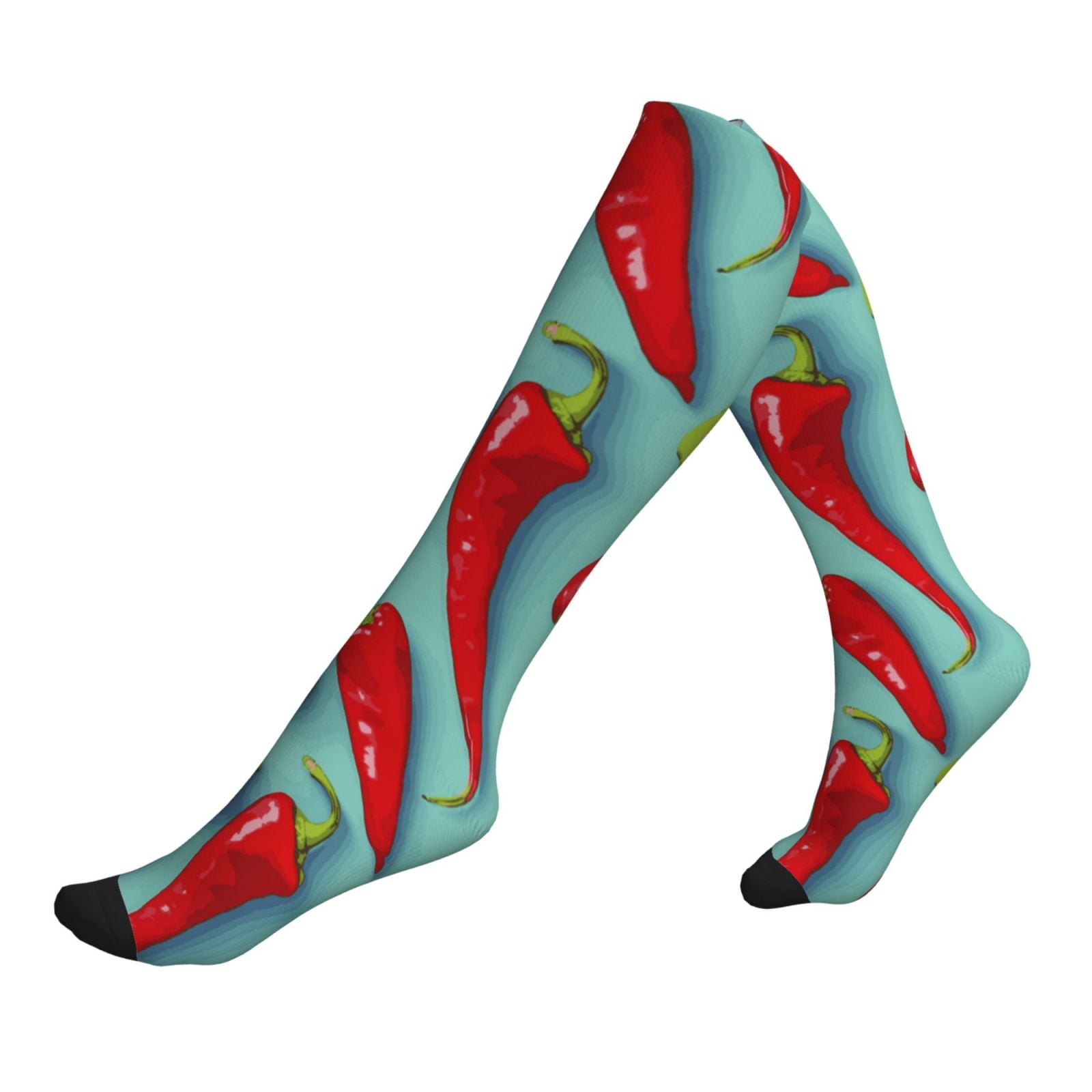 Compression Socks For Women And Men - Chili Bell Pepper Print ...