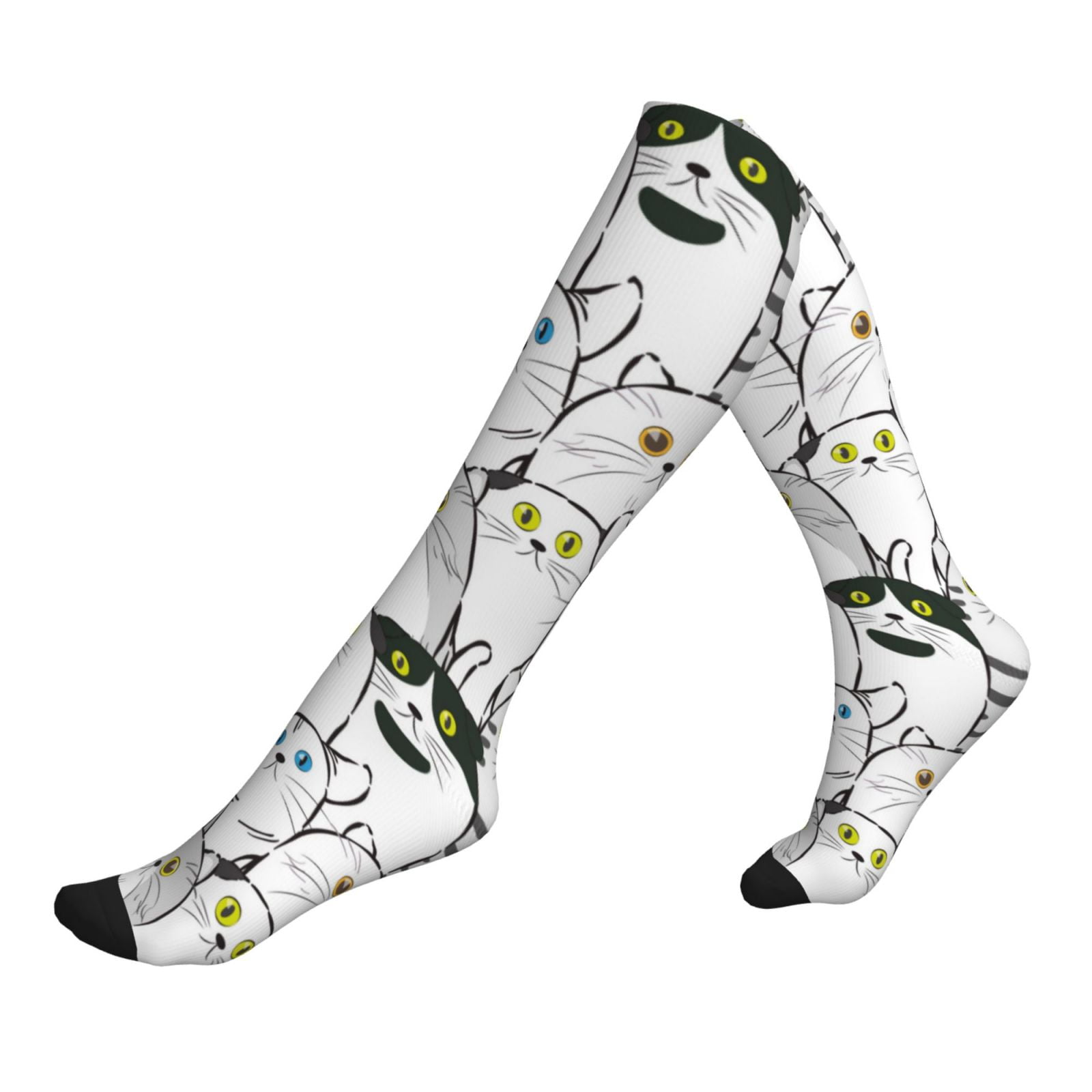 Compression Socks For Women And Men - Classic Cute Cartoon Cat ...