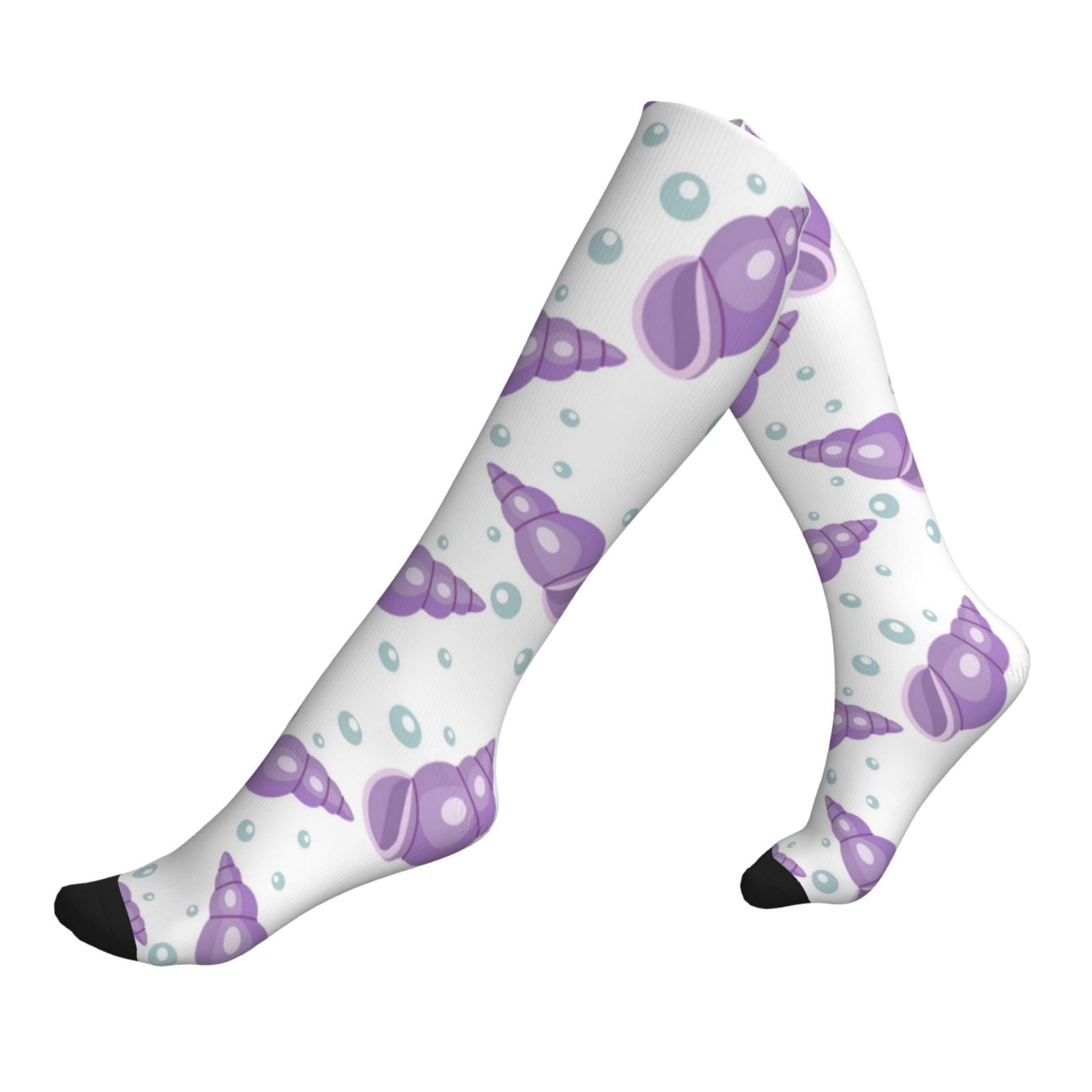 Compression Socks For Women And Men - Conch Purple Compression Socks ...