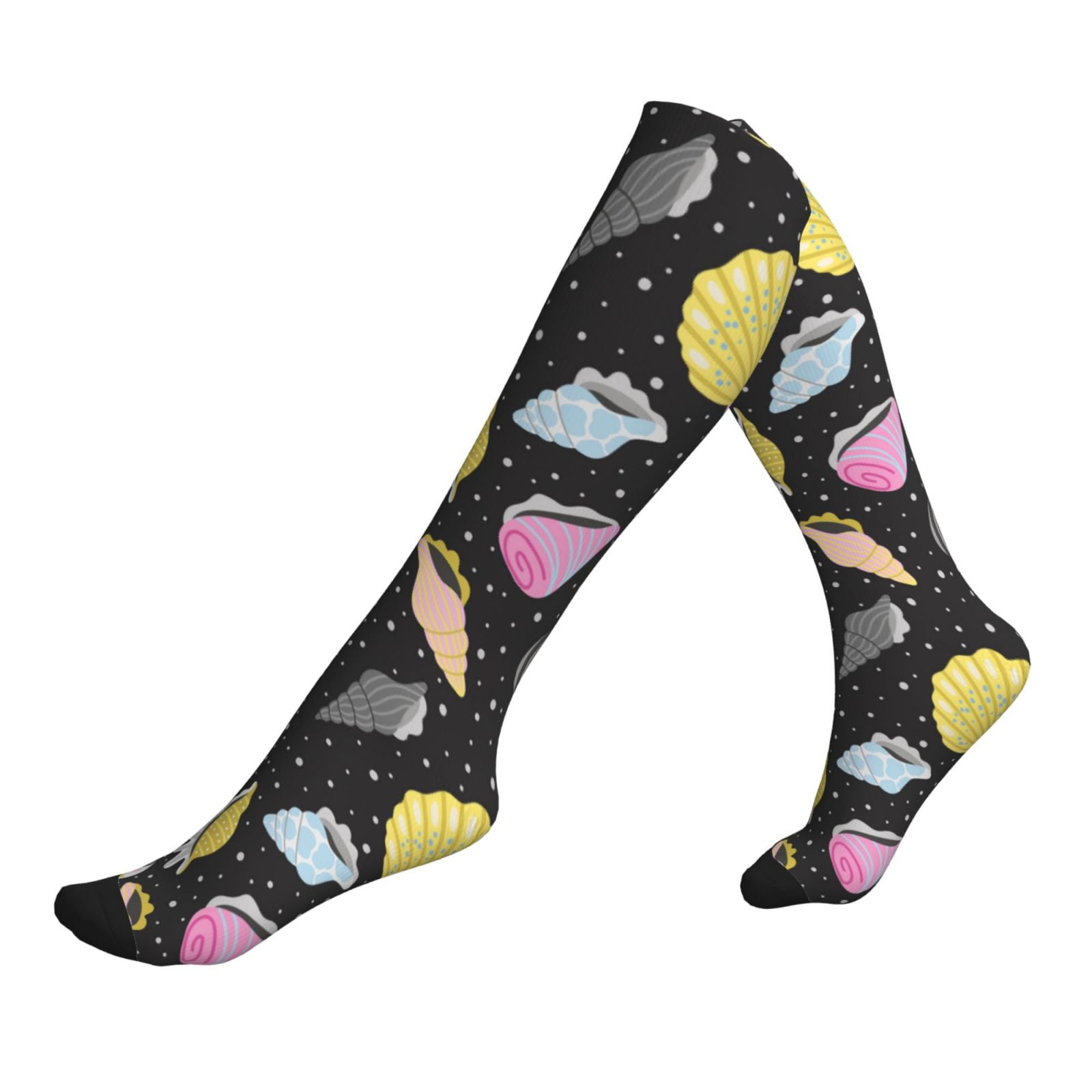 Compression Socks For Women And Men - Conch Shells Print No.9047 ...
