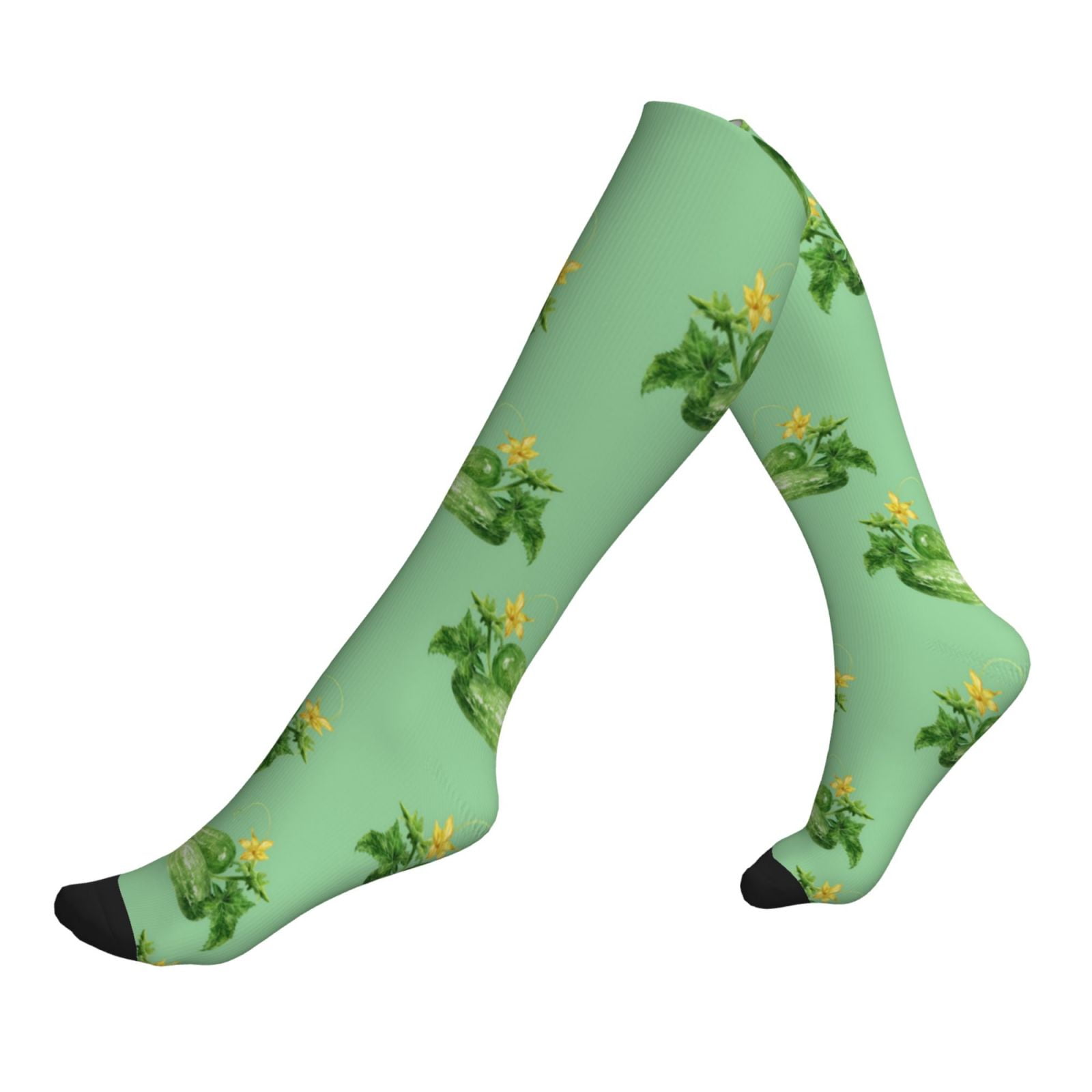 Compression Socks For Women And Men - Cucumber Print Cute Compression ...