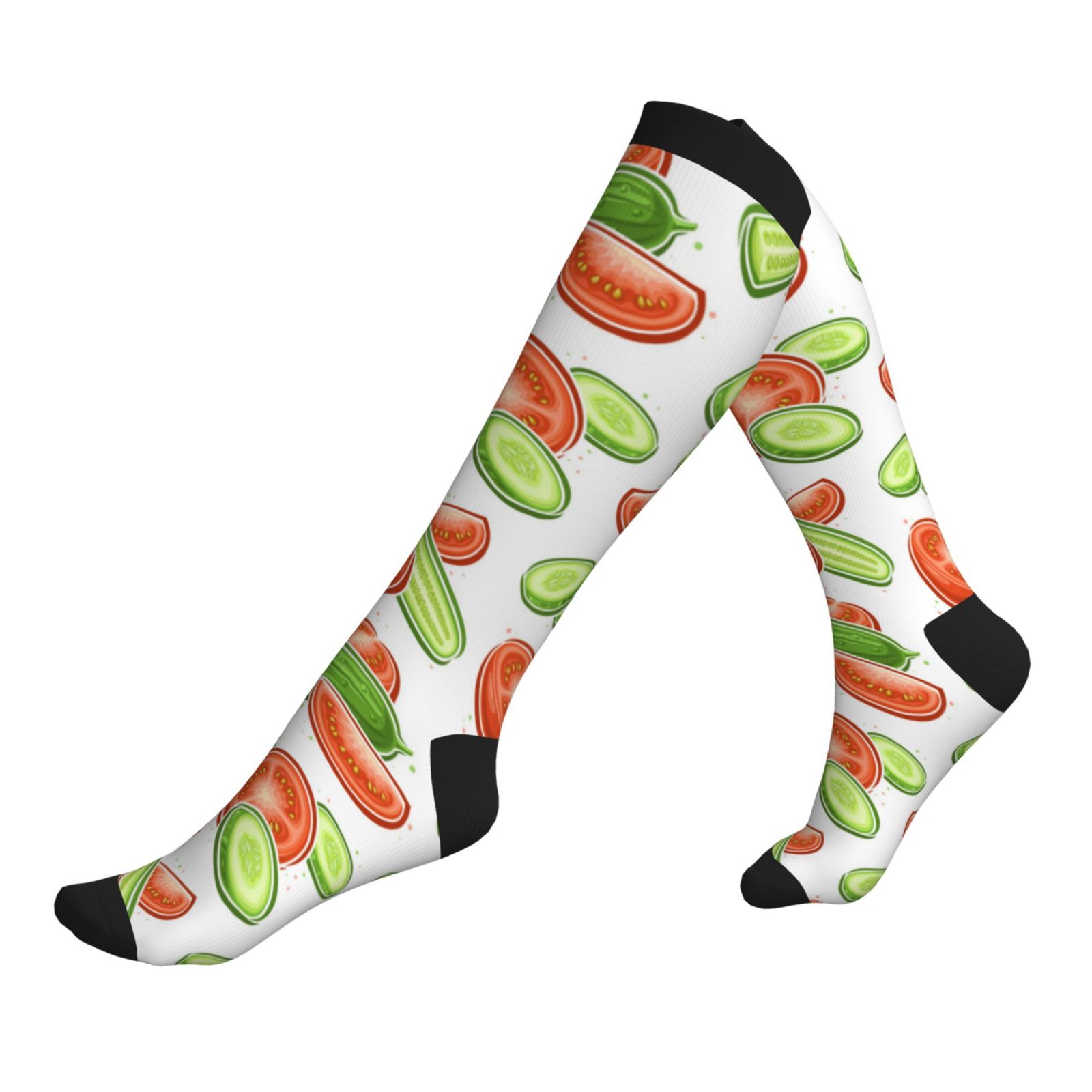 Compression Socks For Women And Men - Cucumber Tomato Compression Socks ...