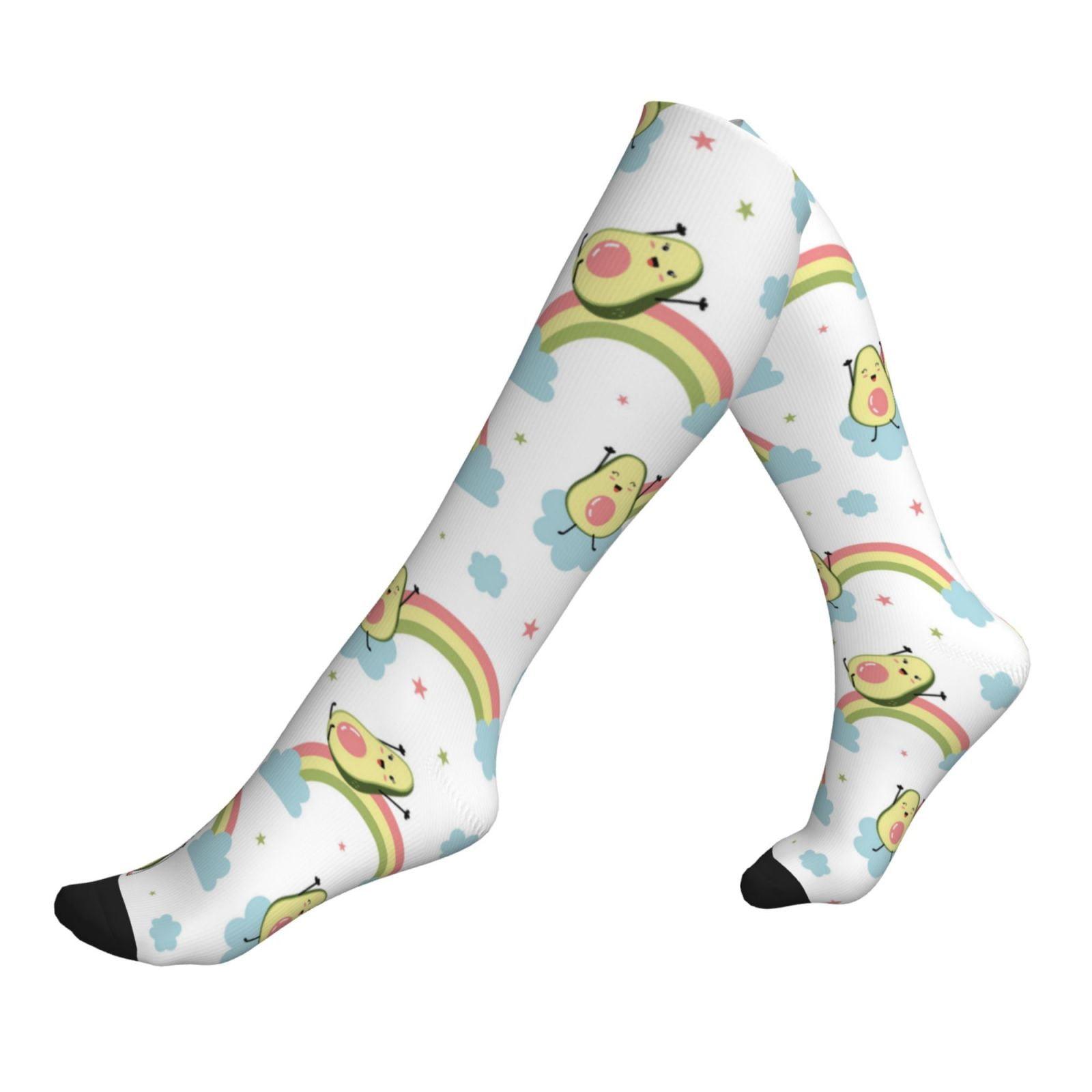Compression Socks For Women And Men - Cute Avocado Starry Sky ...