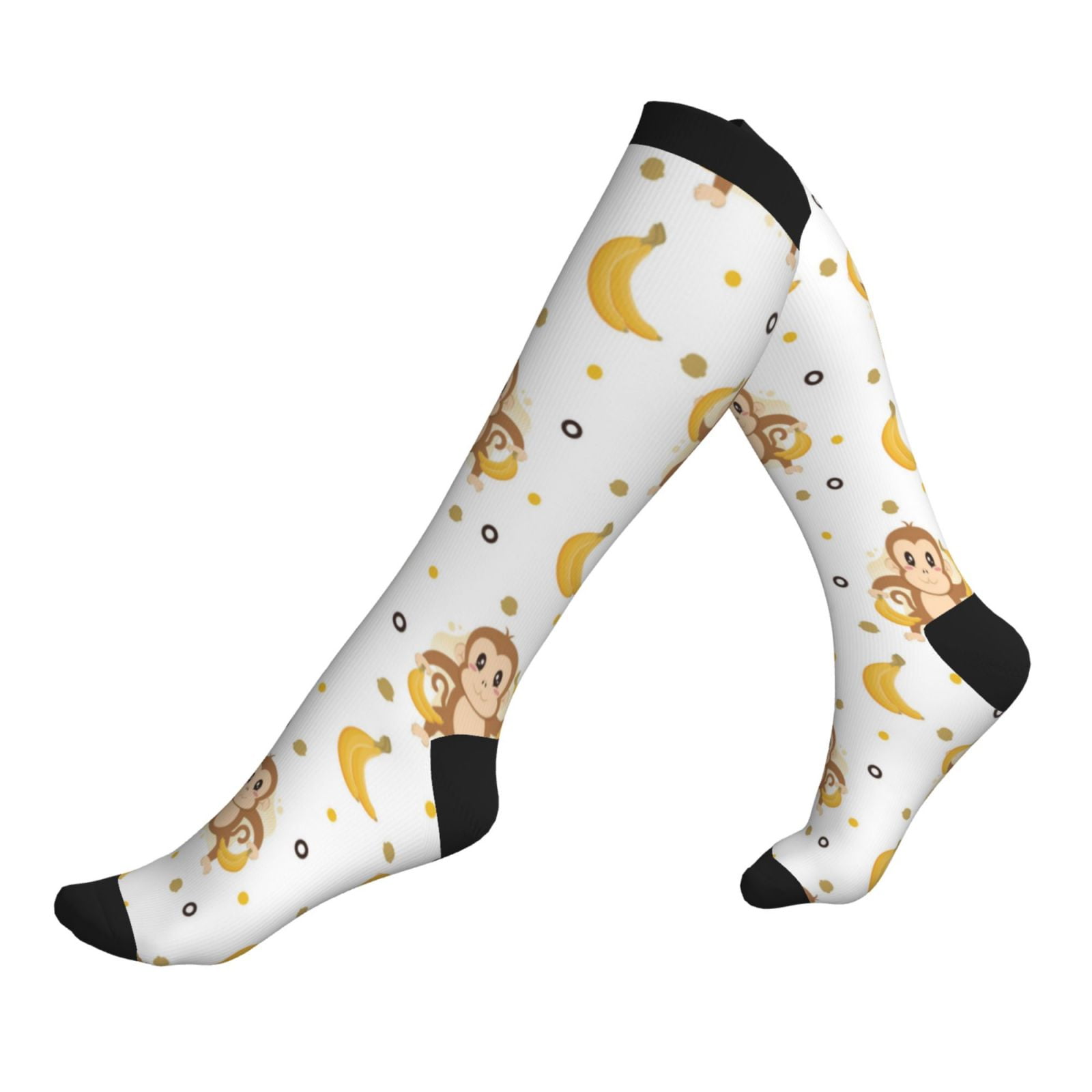 Compression Socks For Women And Men - Cute Banana Monkey Compression ...
