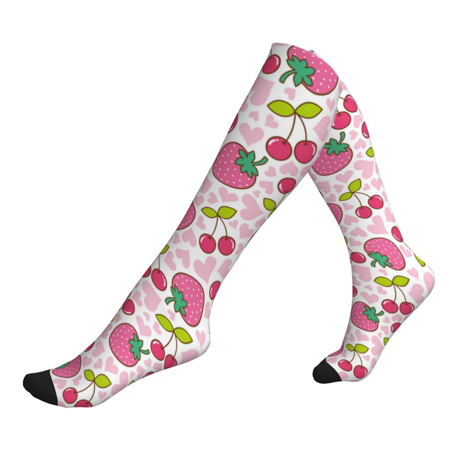 Compression Socks For Women And Men - Cute Berry Strawberry Love ...