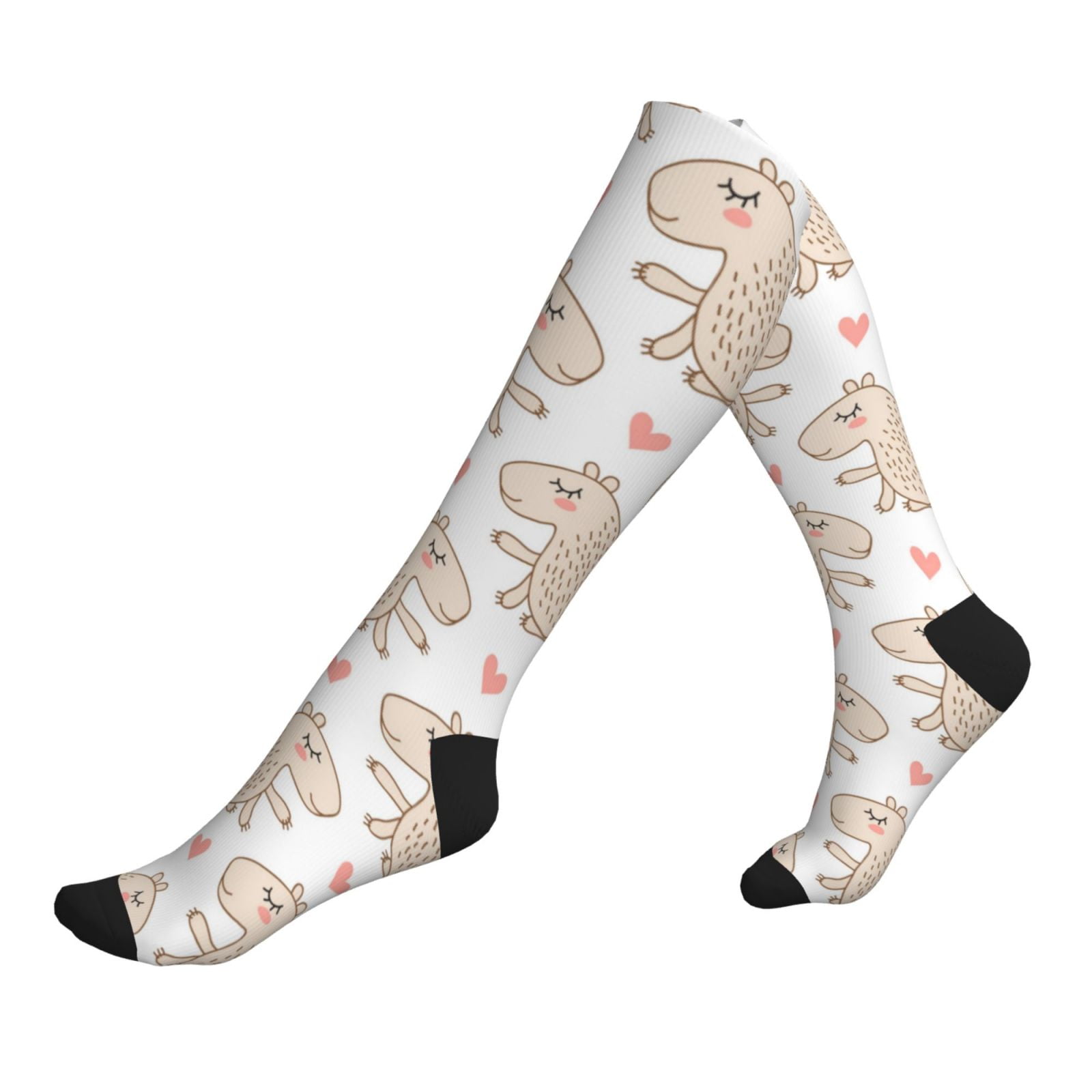 Compression Socks For Women And Men - Cute Capybaras Compression Socks ...