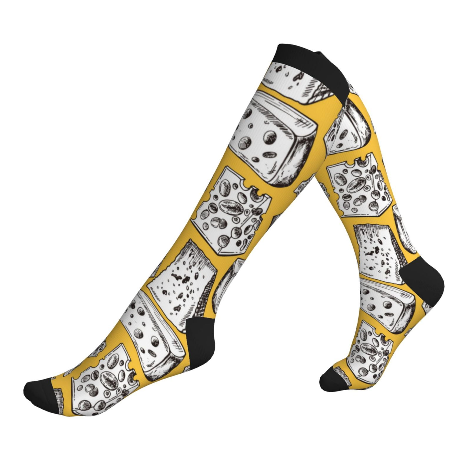 Compression Socks For Women And Men - Cute Cheese Bread Compression ...
