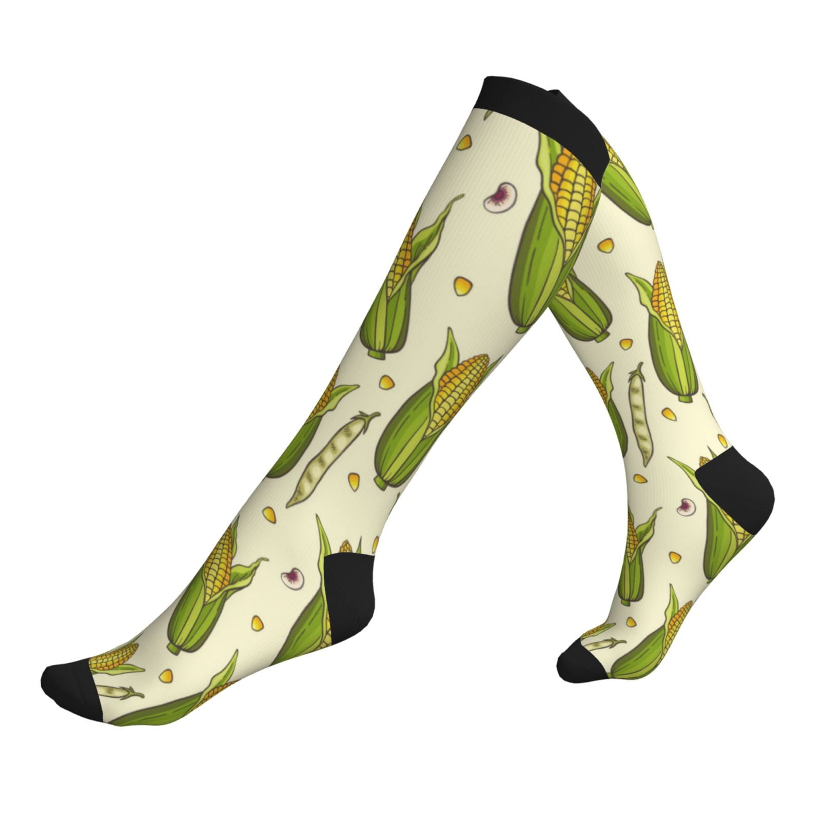 Compression Socks For Women And Men - Cute Corn Bean Compression Socks ...