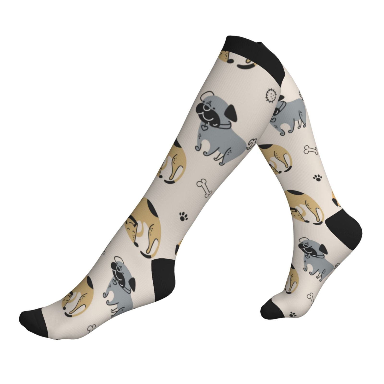 Compression Socks For Women And Men - Cute Dog Bone Puppy Compression ...