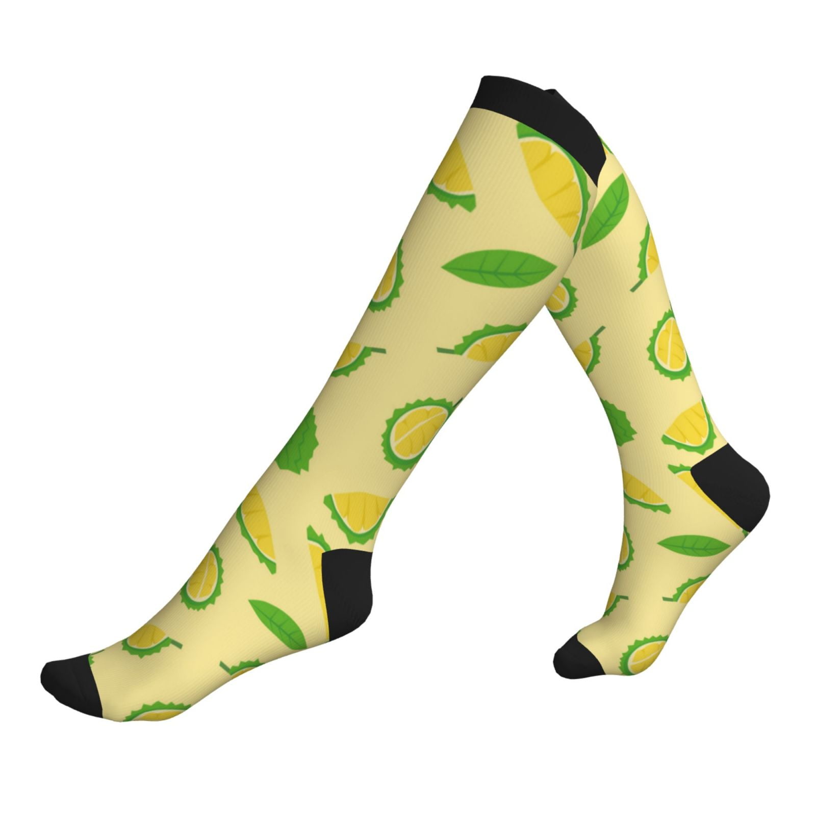 Compression Socks For Women And Men - Cute Durian Leaves Compression ...