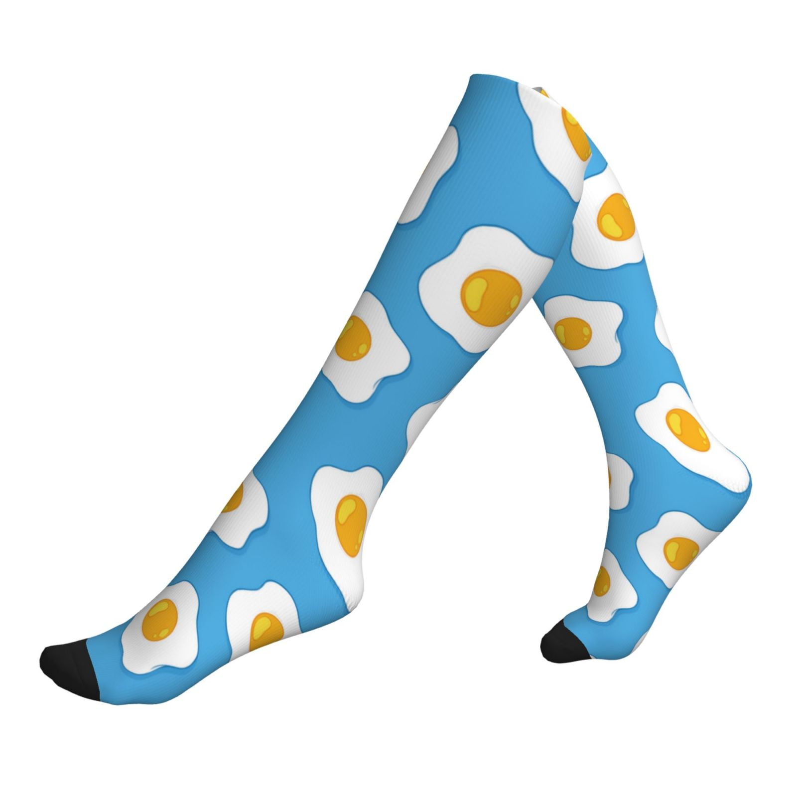 Compression Socks For Women And Men - Cute Fried Egg Turquoise Compression Socks Circulation For ...
