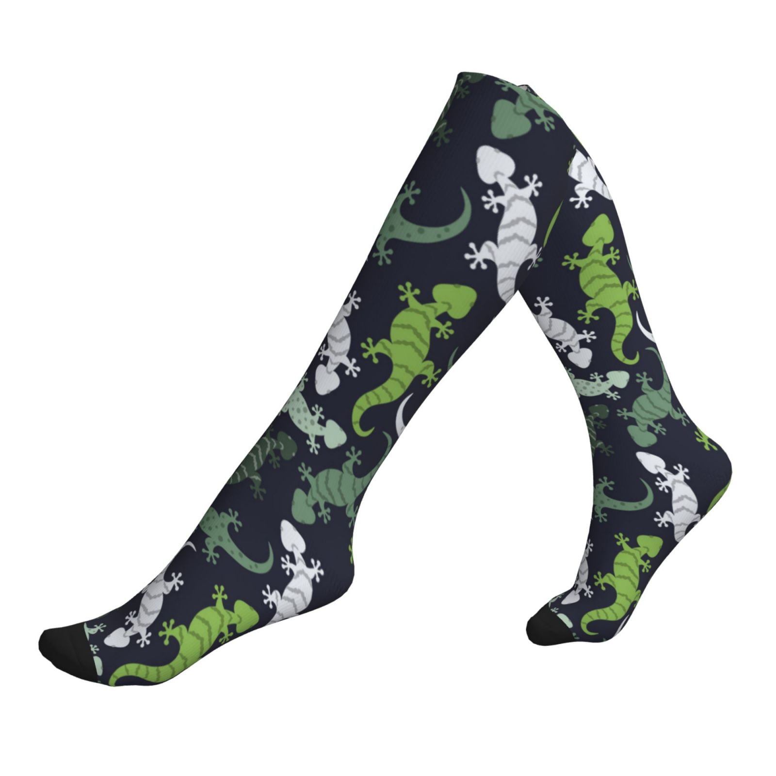 Compression Socks For Women And Men - Cute Lizard Gecko Green ...