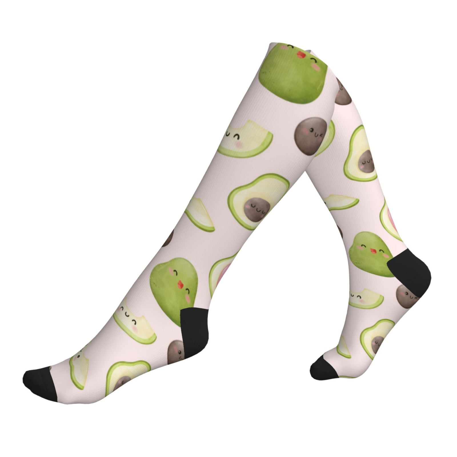 Compression Socks For Women And Men - Cute Love Avocado Compression ...