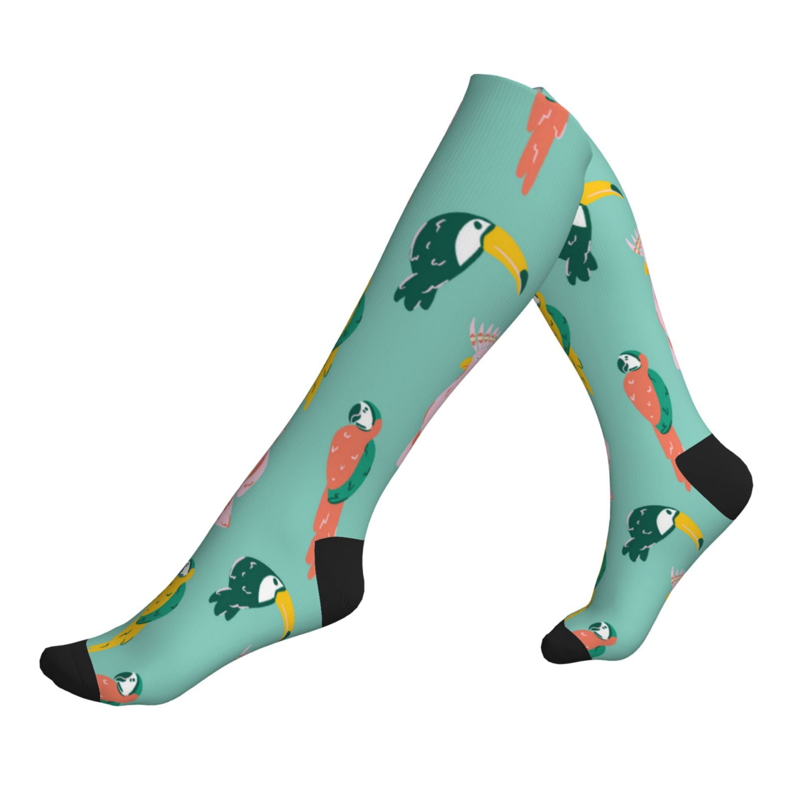 Compression Socks For Women And Men - Cute Macaw Cockatoo Toucan ...