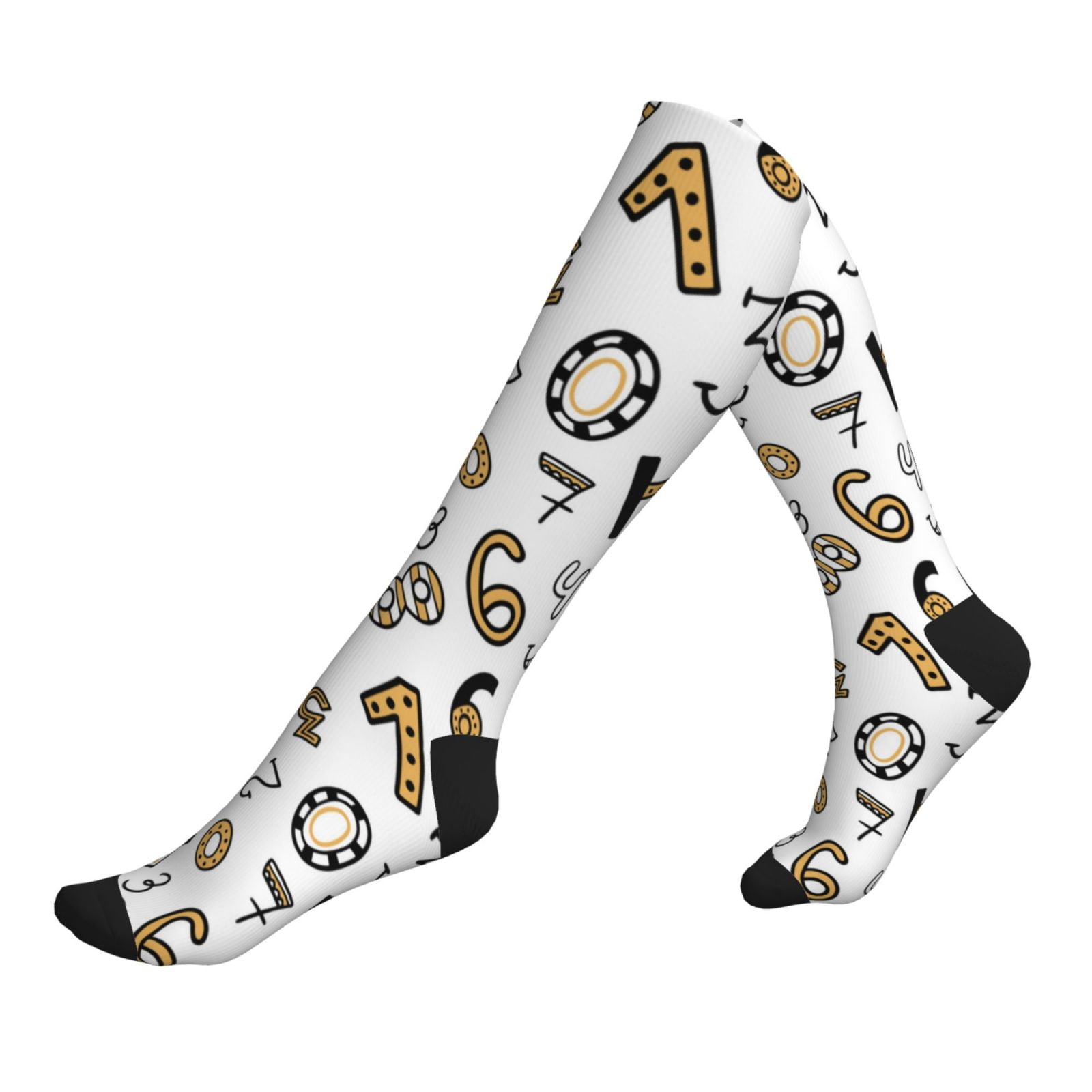 Compression Socks For Women And Men - Cute Math Numbers Compression ...