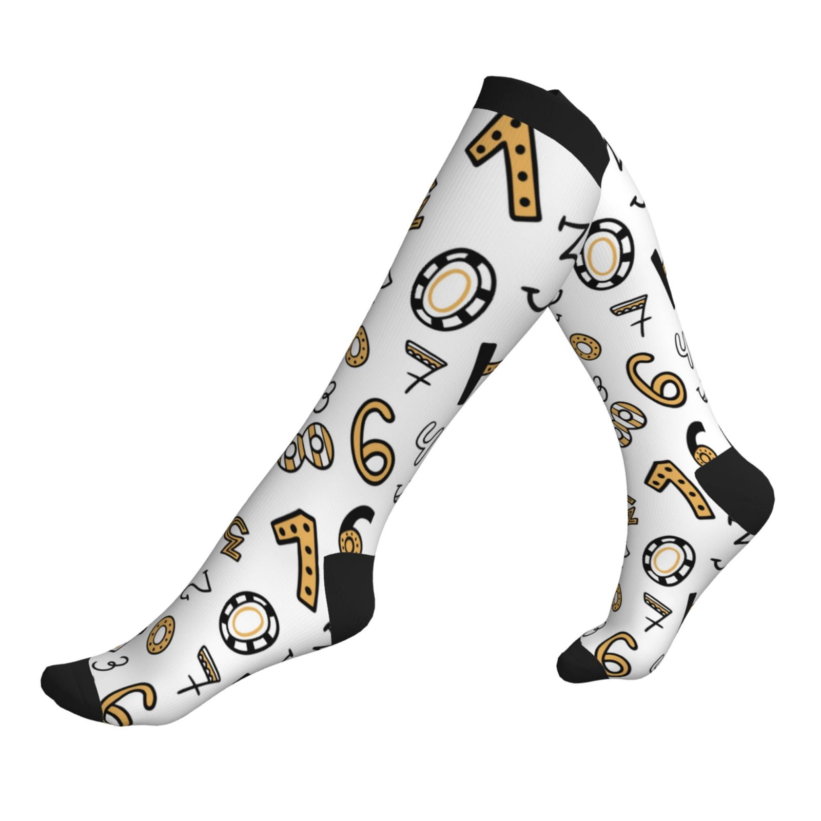 Compression Socks For Women And Men - Cute Math Numbers Compression ...