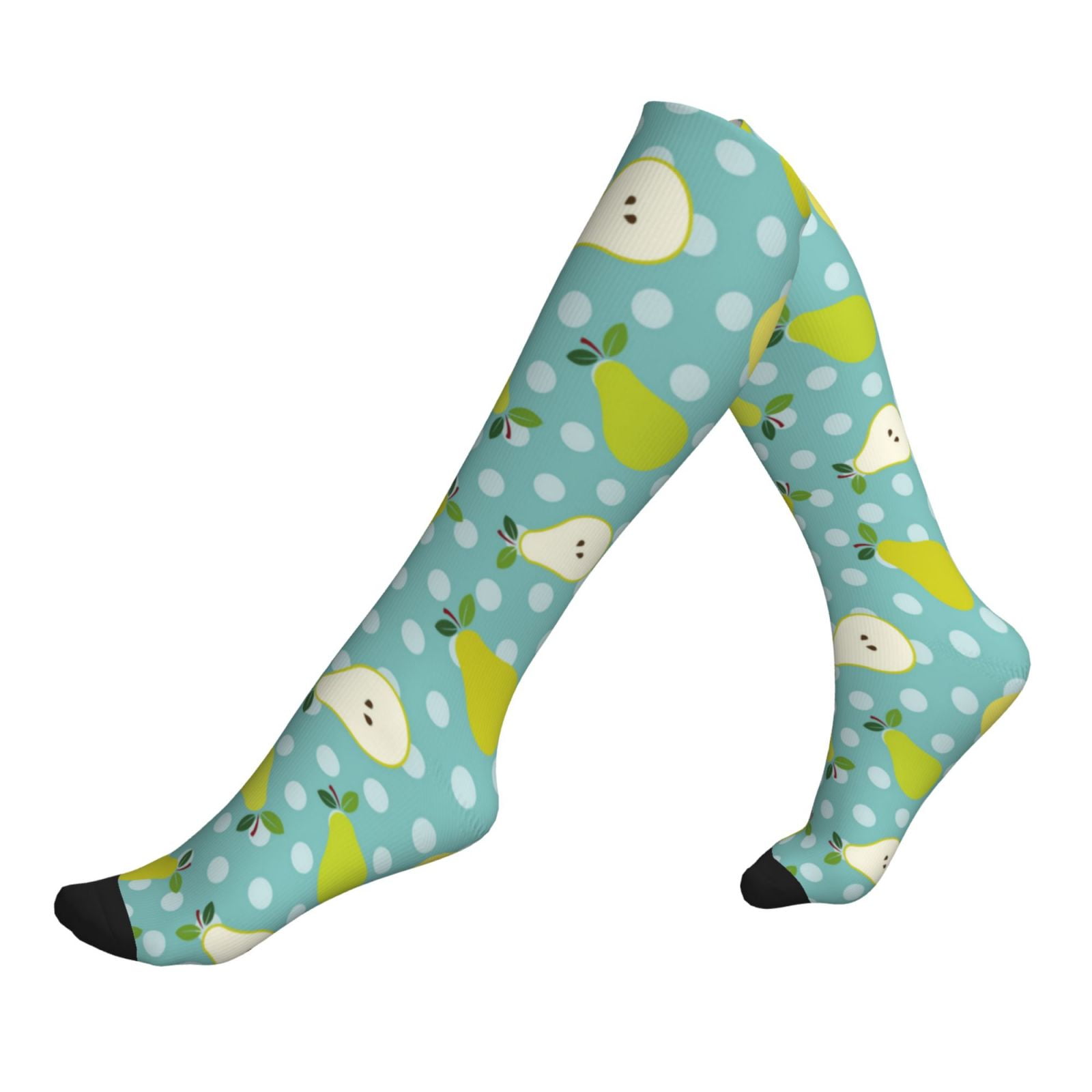 Compression Socks For Women And Men - Cute Pear Green Compression Socks ...