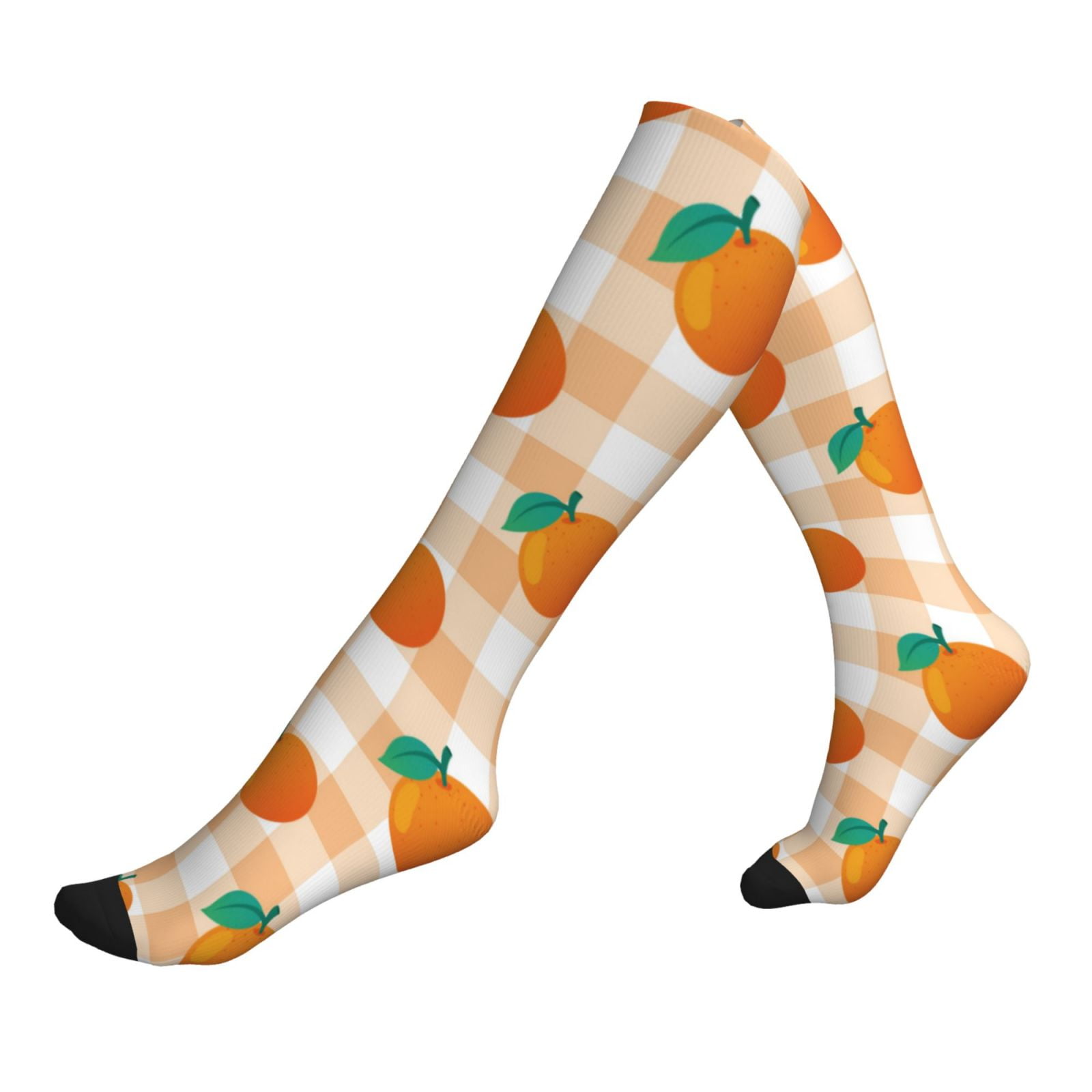 Compression Socks For Women And Men - Cute Squre Orange Compression ...