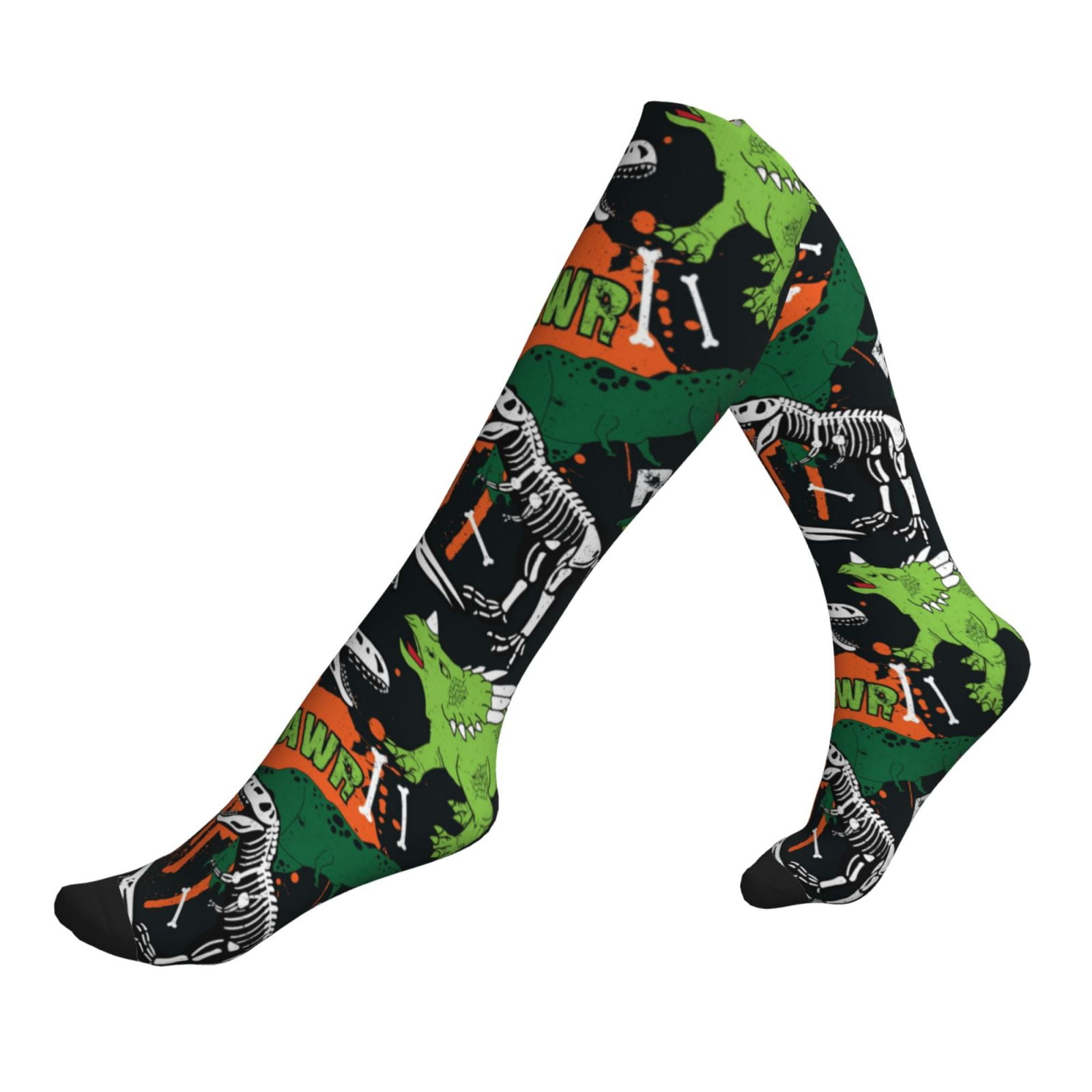 Compression Socks For Women And Men - Dinosaur Skeleton Compression ...