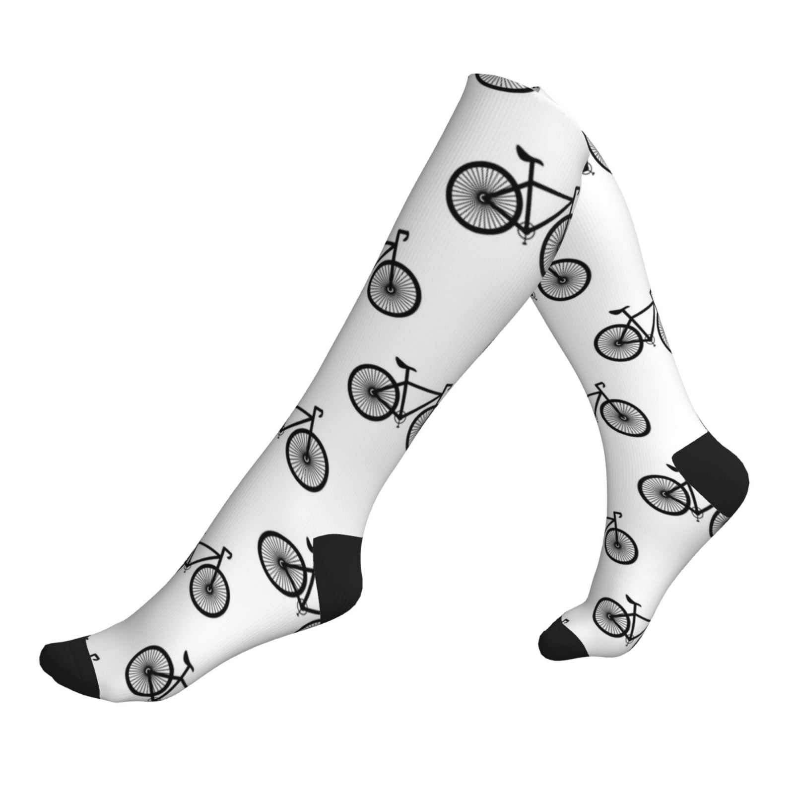 Compression Socks For Women And Men - Easy Black Bike Compression Socks ...
