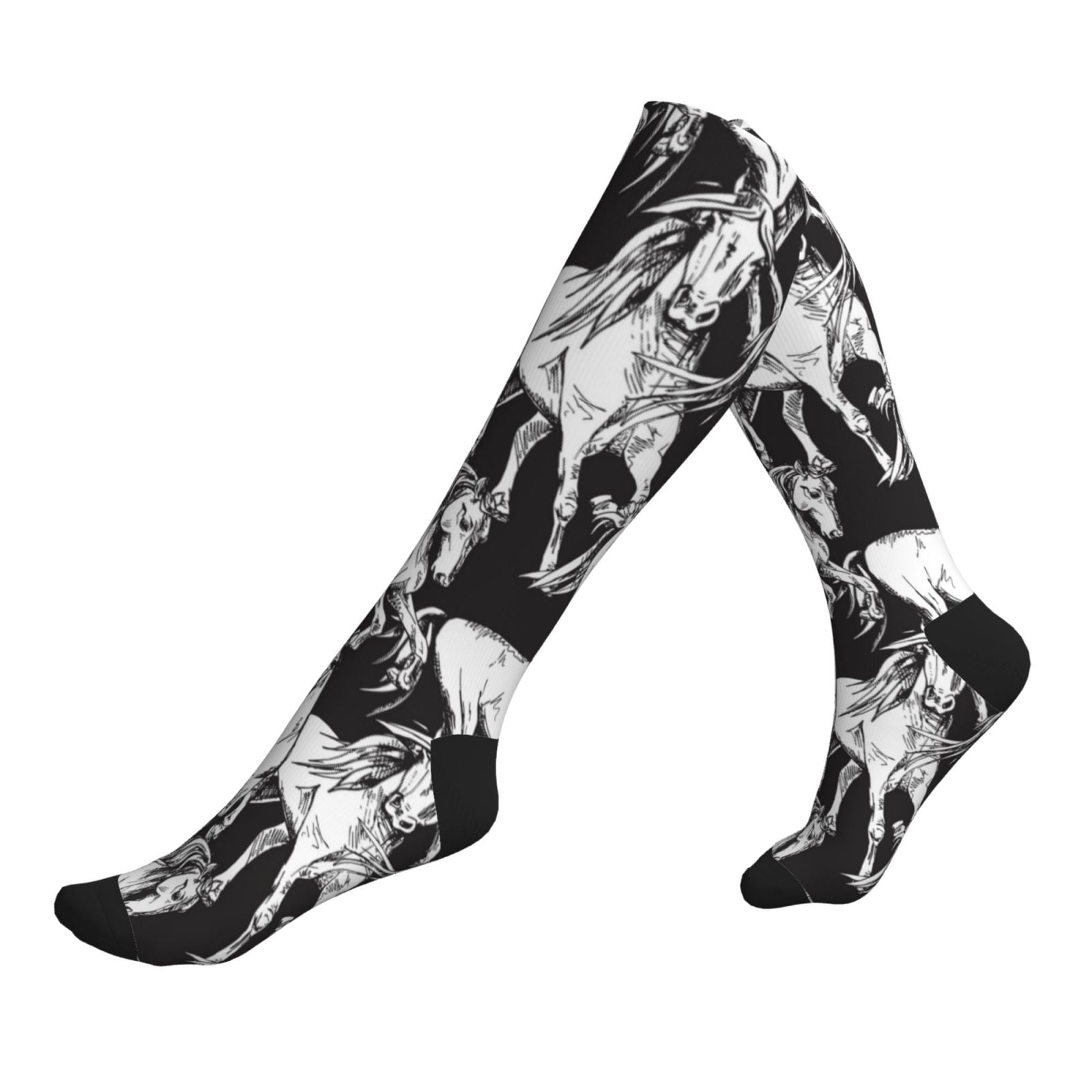 Compression Socks For Women And Men - Extreme Sketch Cool Horse_A ...