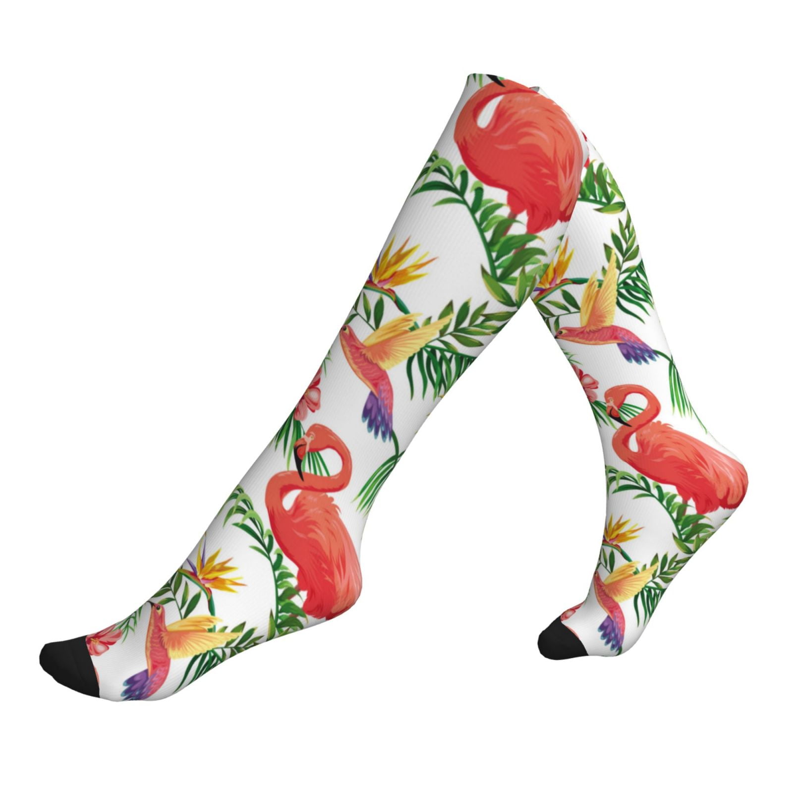 Compression Socks For Women And Men - Flamingo Hummingbird Red ...