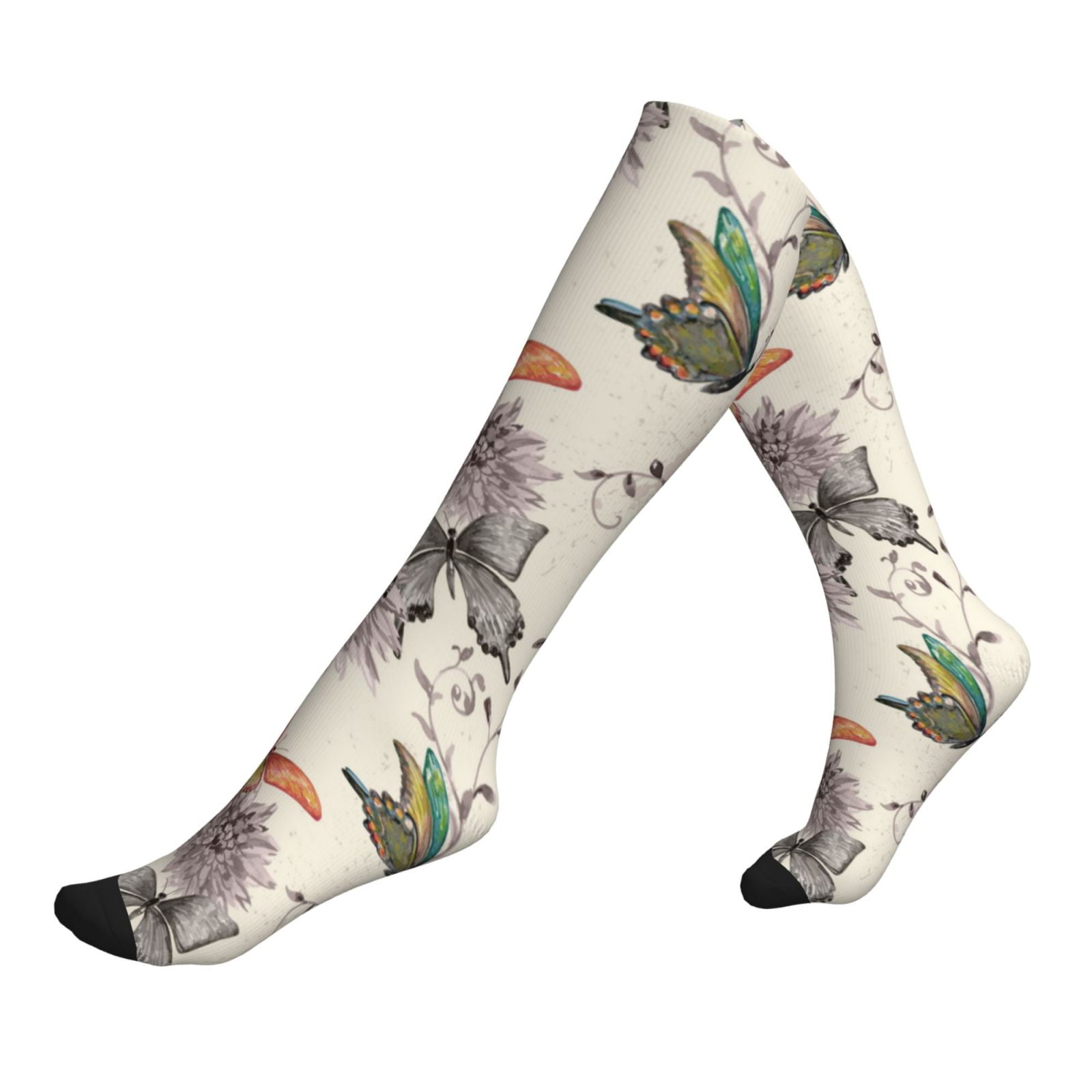 Compression Socks For Women And Men - Flying Butterflies-1 Compression ...